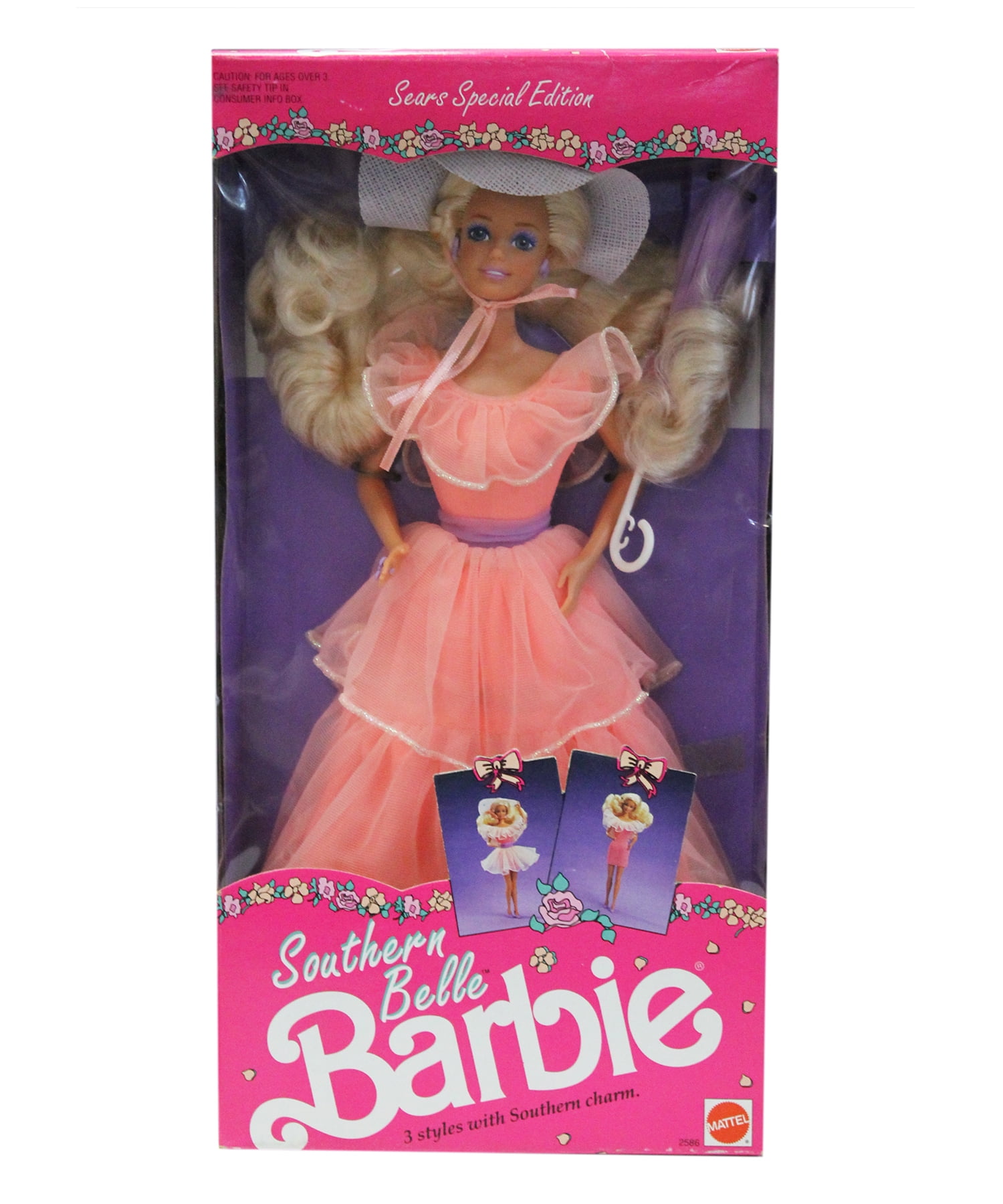 Southern Belle Barbie Doll Sears Special Edition 1991 Mattel 2586 ...
