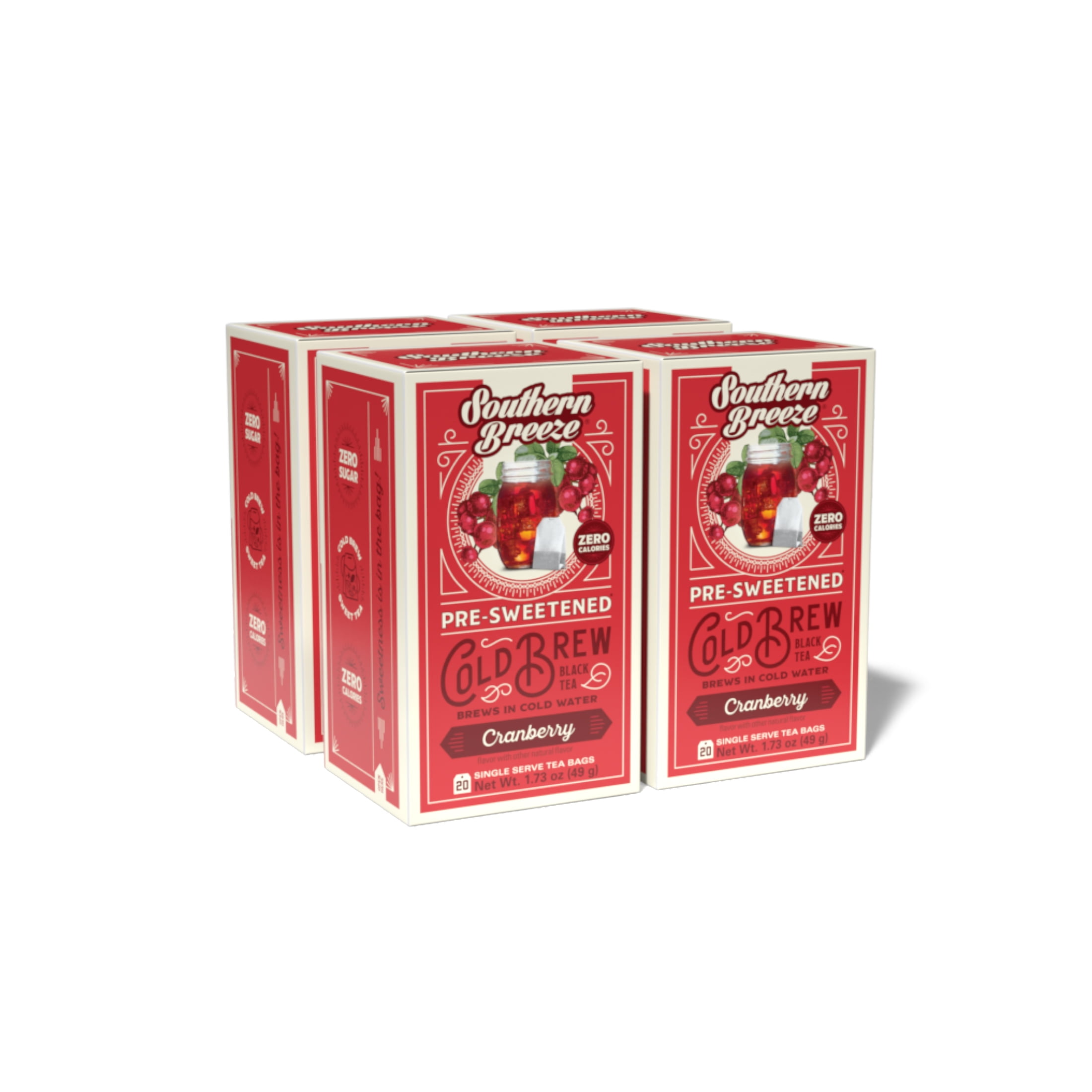 Southern Breeze Cold Brew Sweet Tea Cranberry Iced Tea with Black Tea ...