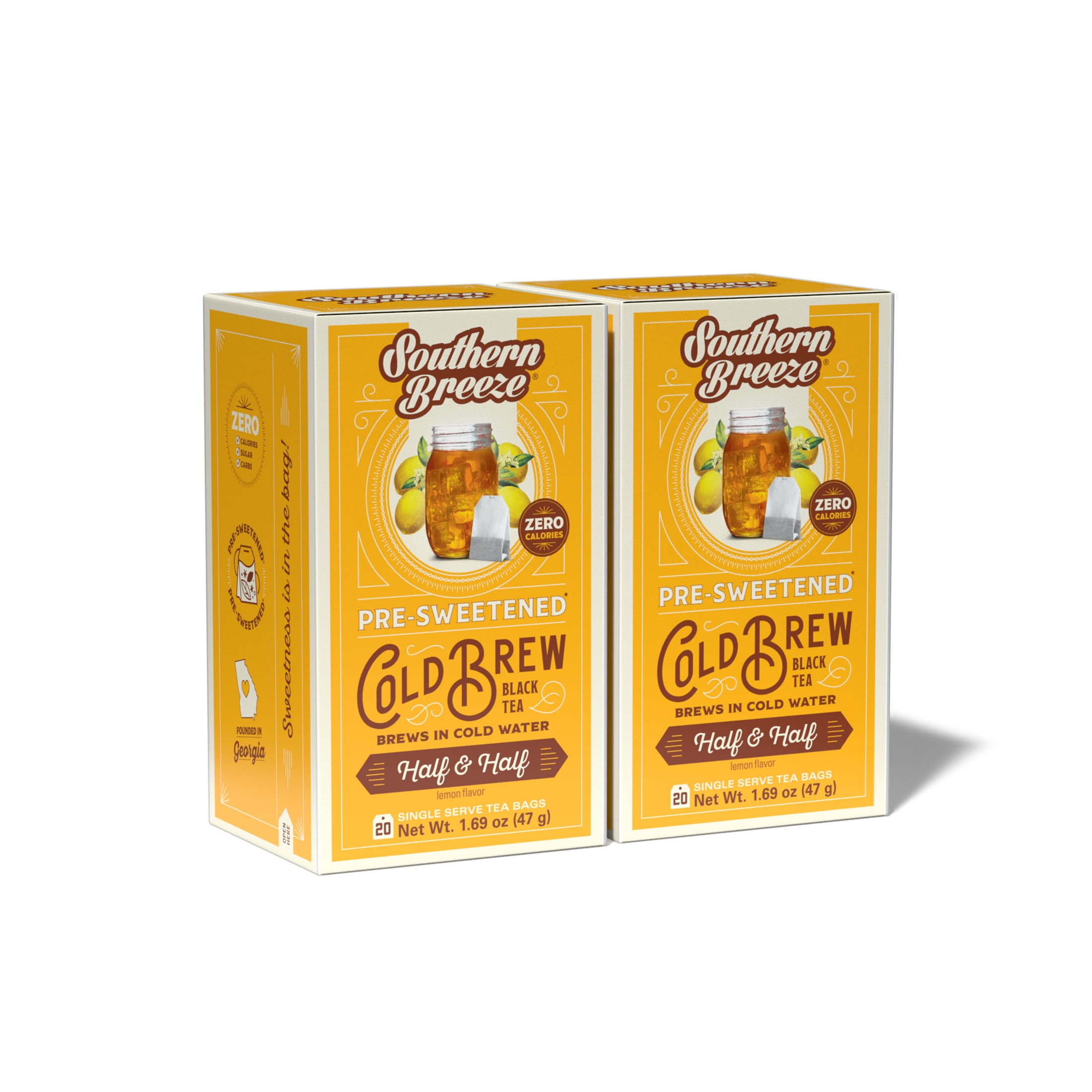 Southern Breeze Cold Brew Sweet Tea Half & Half Iced Tea with Black Tea ...