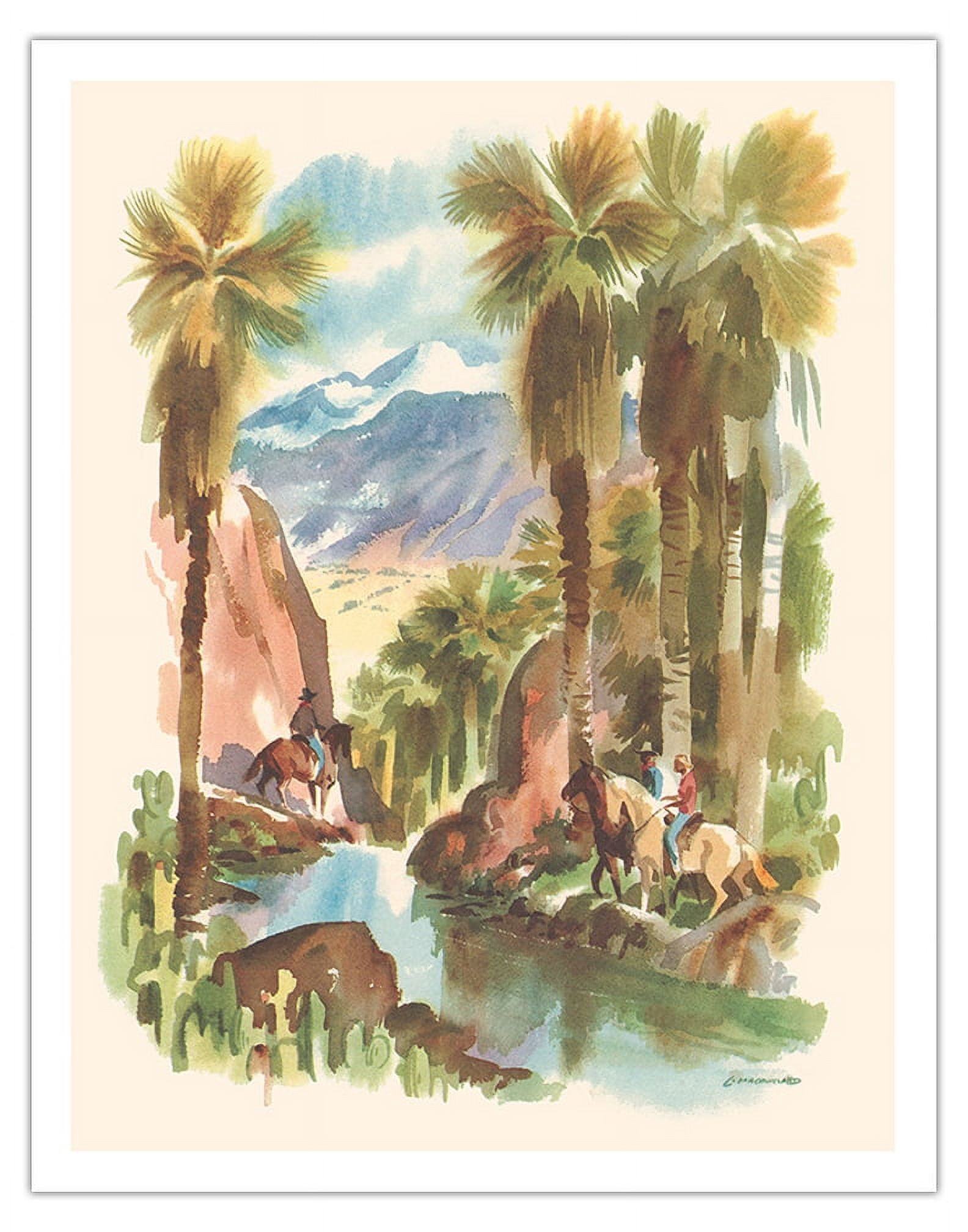 Southern California - Horseback Riders - Vintage Ocean Liner Travel ...