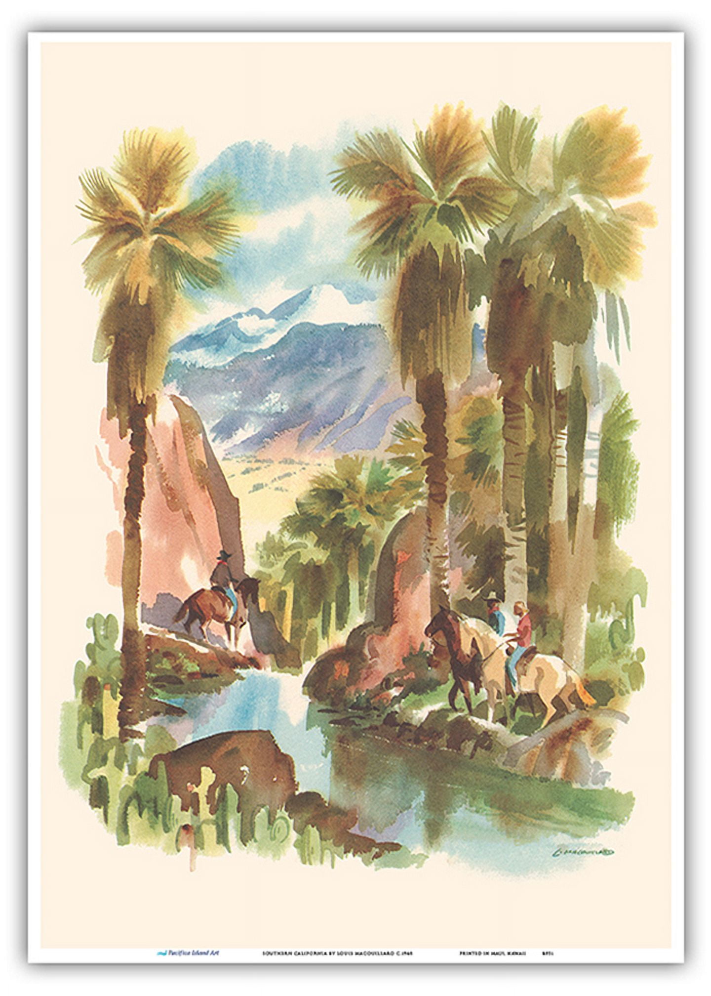 Southern California - Horseback Riders - Vintage Ocean Liner Travel ...