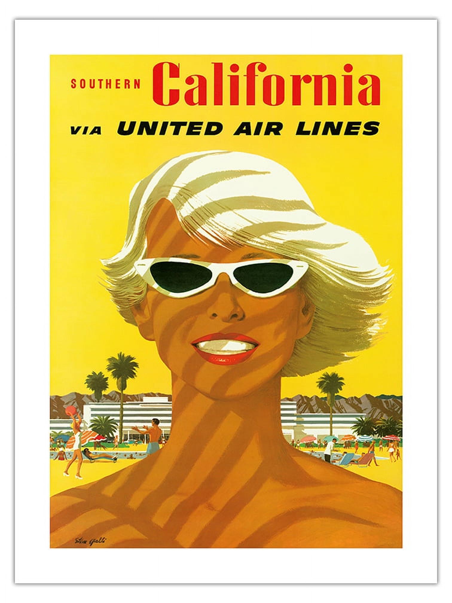 Southern California - United Air Lines - Sun Tanned Blonde with ...
