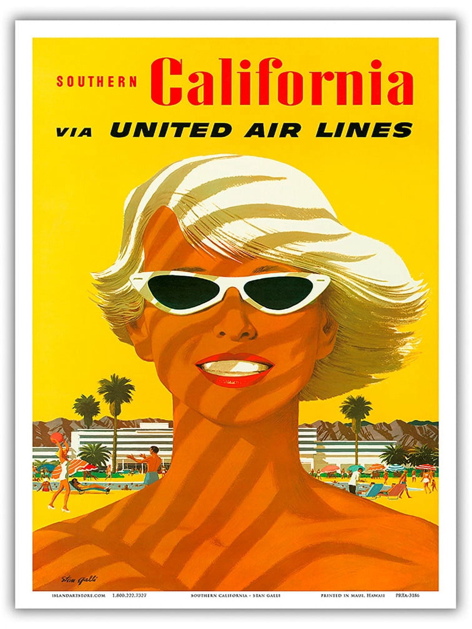 Southern California - United Air Lines - Sun Tanned Blonde with ...