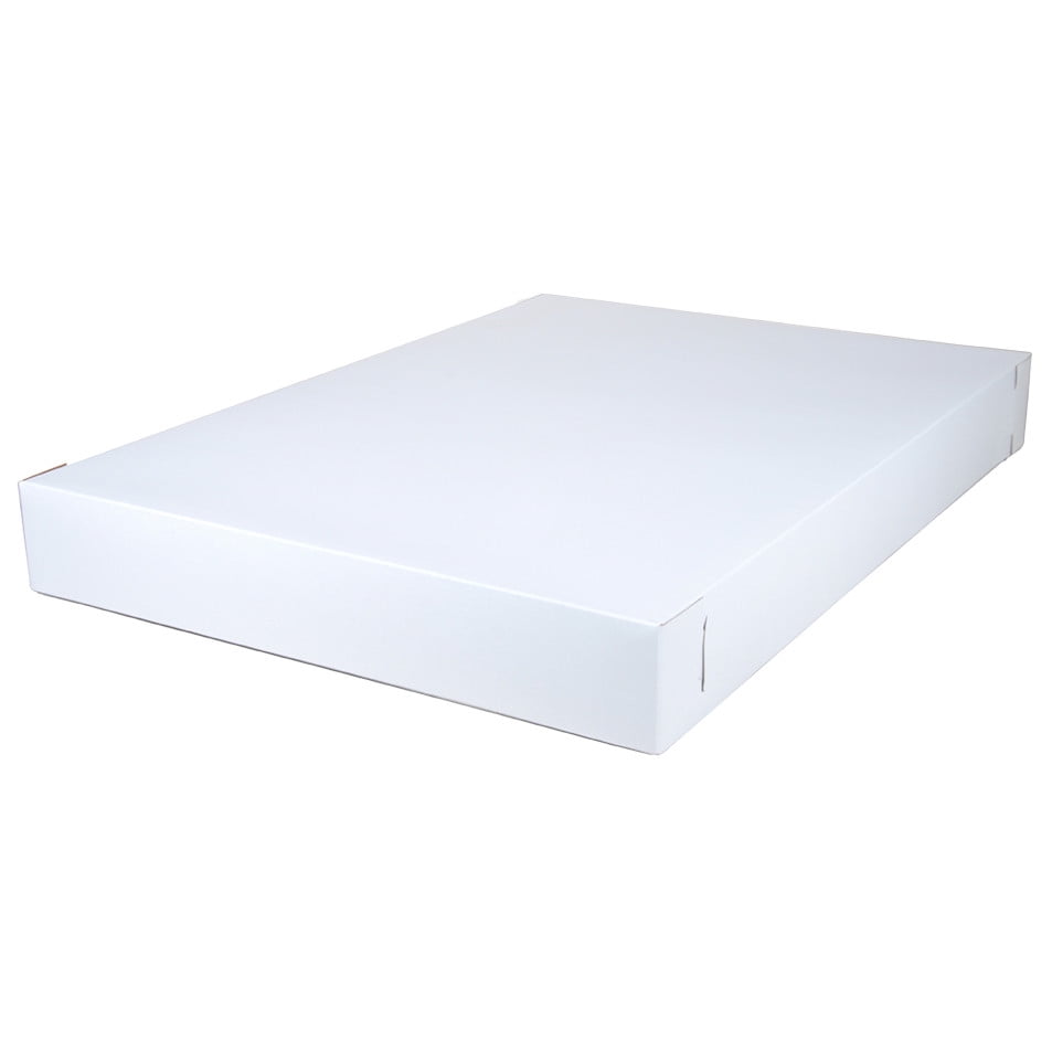 Southern Champion Full Sheet Cake Box, 26.5"L x 18.5"W x 3"D, White Top ...
