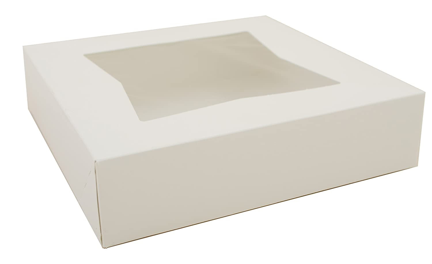 Southern Champion Tray 24233 Paperboard White Window Bakery Box, 10" L ...