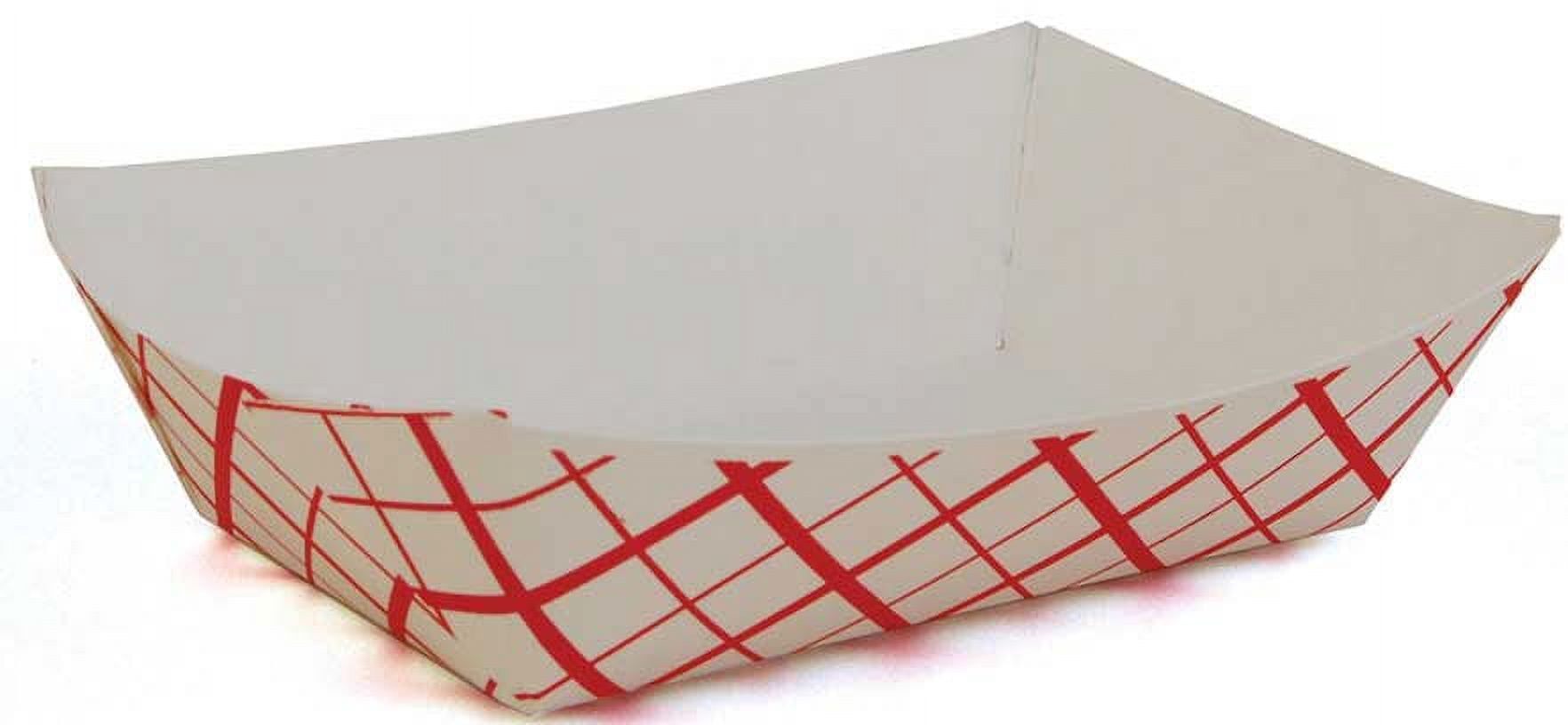 Southern Champion Tray Number 100 1 Pound Rectangular Red Checked Food ...