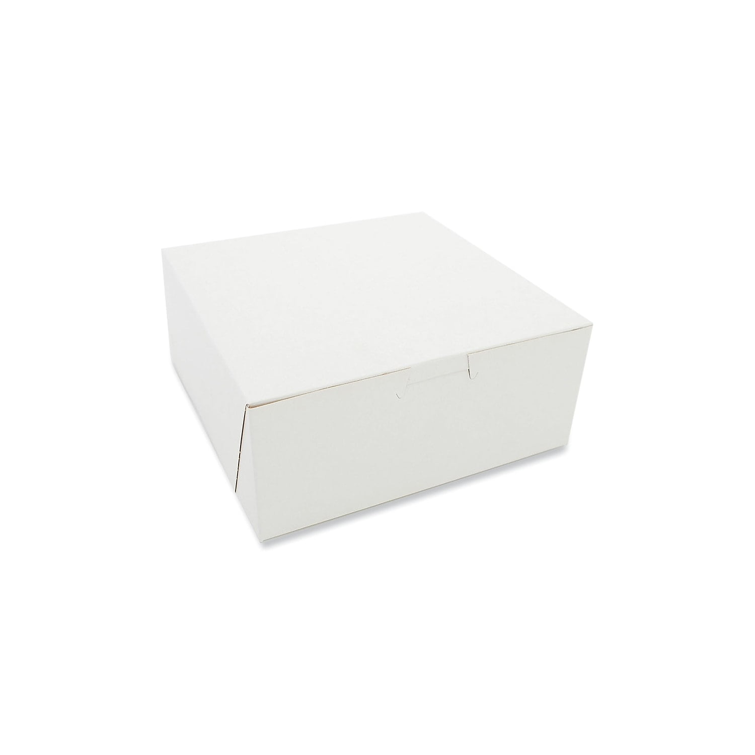 SCT 1517 7 in. x 7 in. x 3 in. Paper Standard Bakery Boxes - White (250 ...