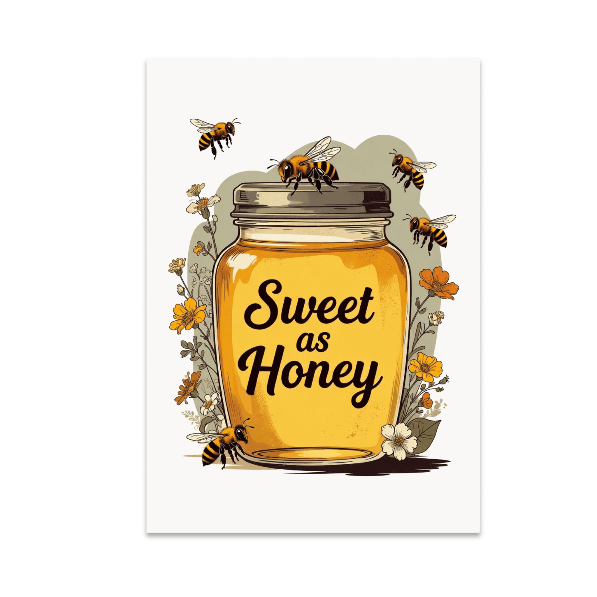 Southern Charm Honey Art - Kitchen Decor Enthusiast - 13x19 Poster ...