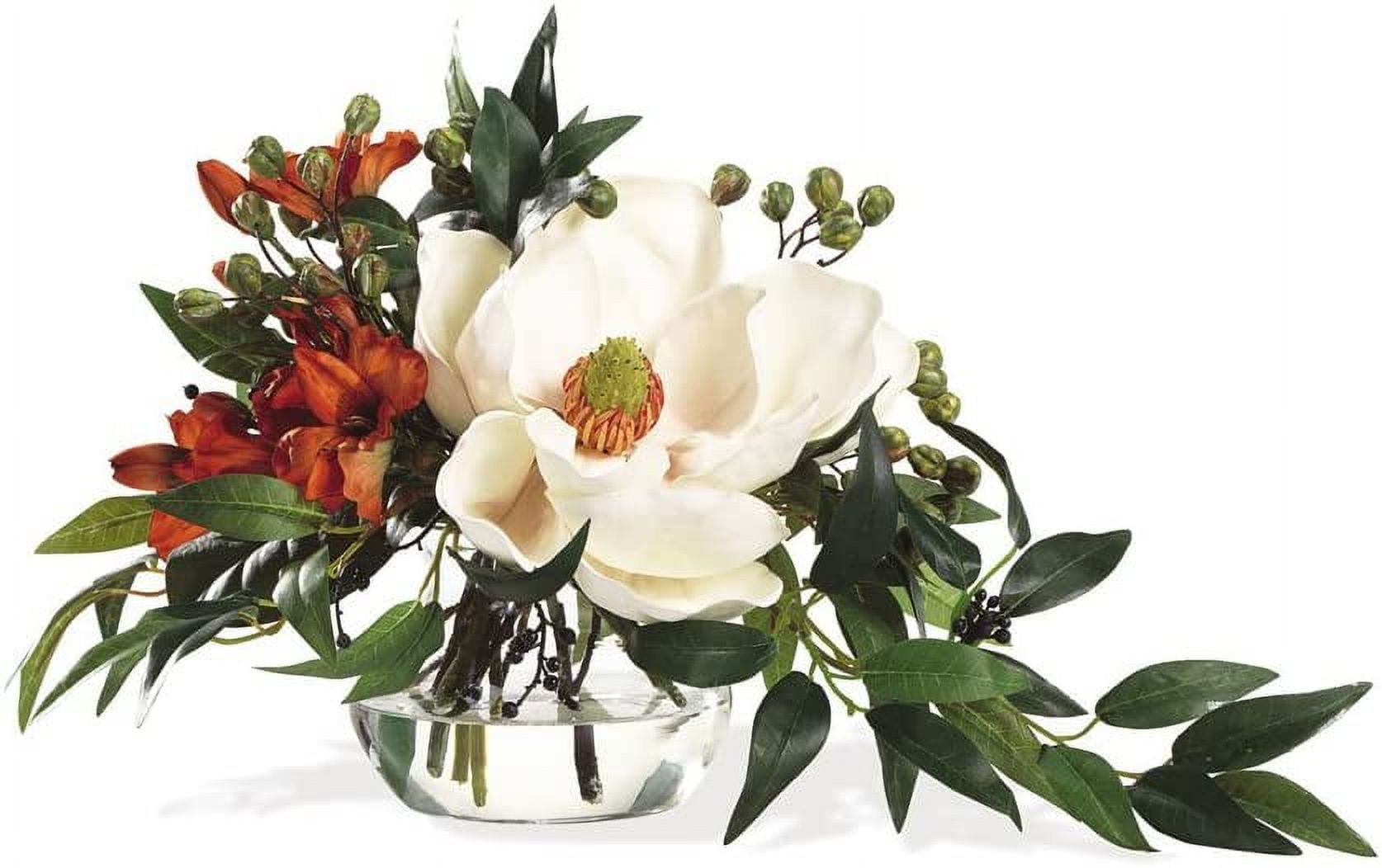Southern Charm Silk Flower Arrangement in Vase, 12" High x 17" Wide ...
