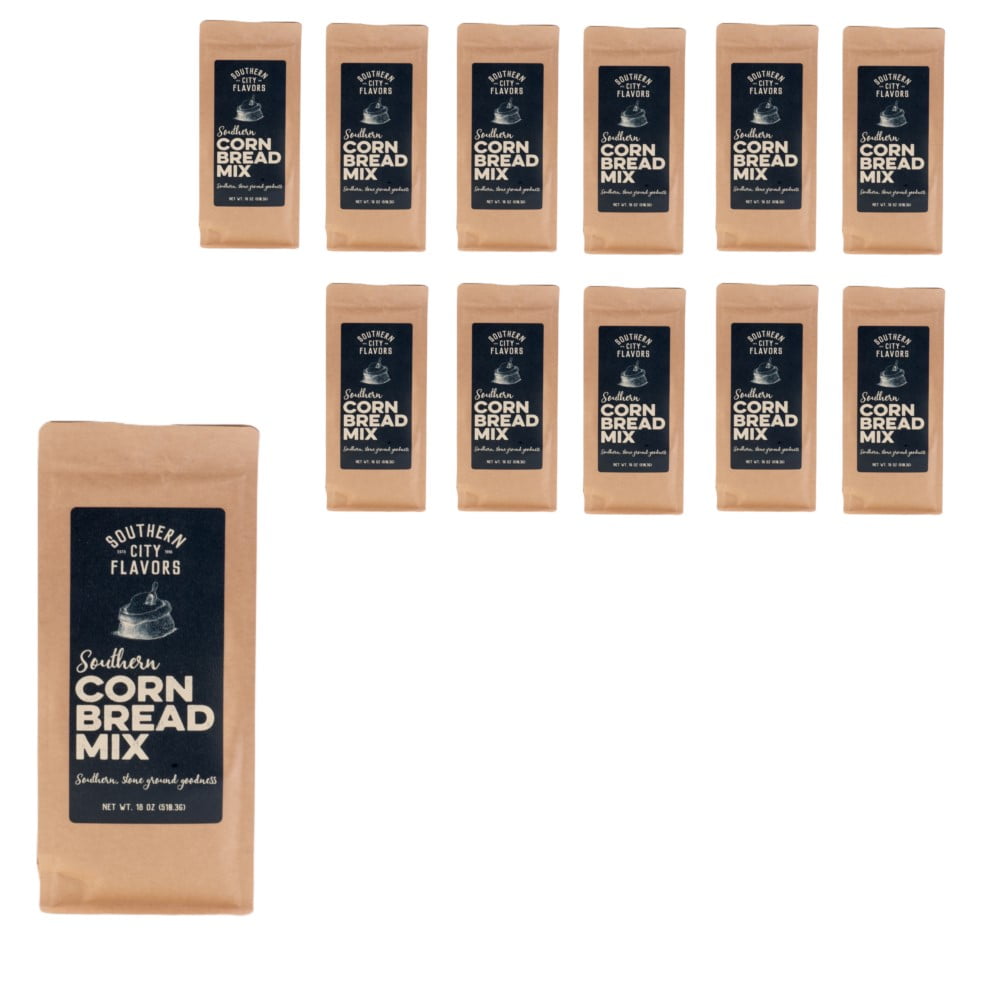 Southern City Flavors Southern Cornbread Mix, 18 OZ, 12 Pack - Walmart.com