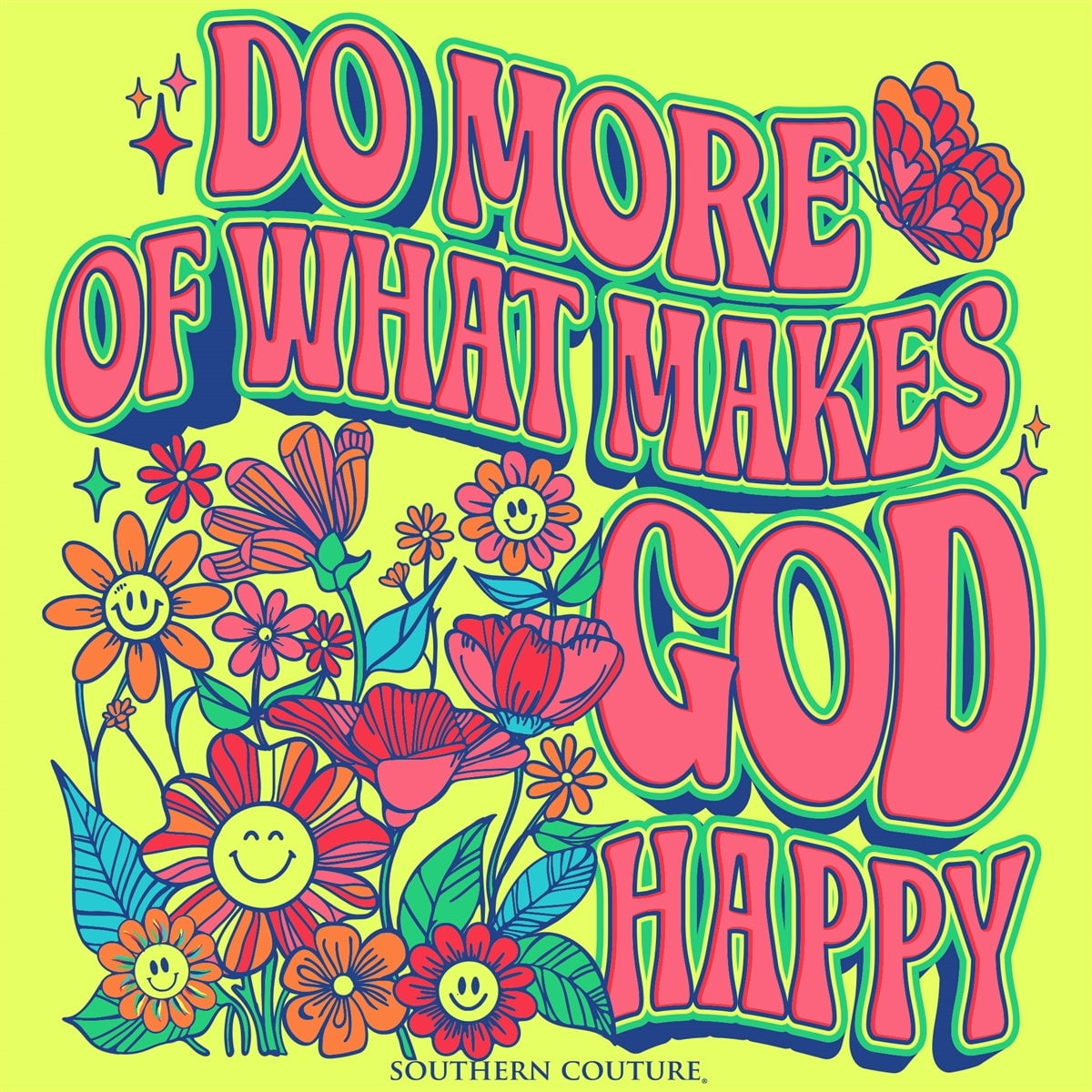 Southern Couture Classic Makes God Happy T-Shirt - Walmart.com