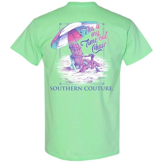 Southern Couture Classic My Time Out Chair Beach T-Shirt - Walmart.com