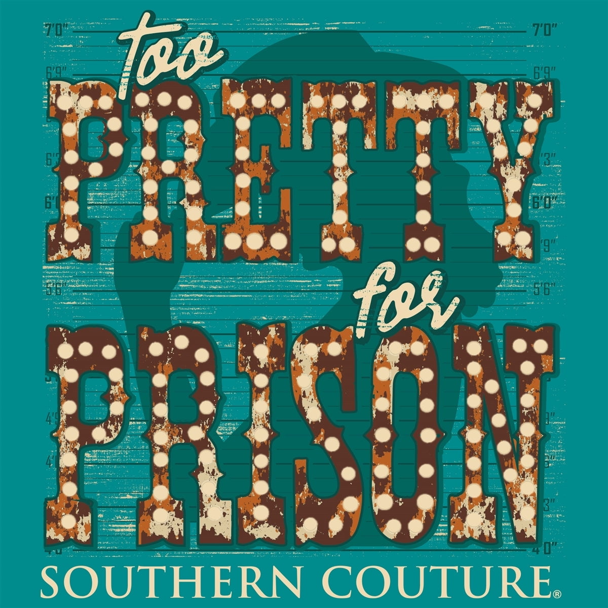 Southern Couture Classic Too Pretty For Prison T-Shirt - Walmart.com