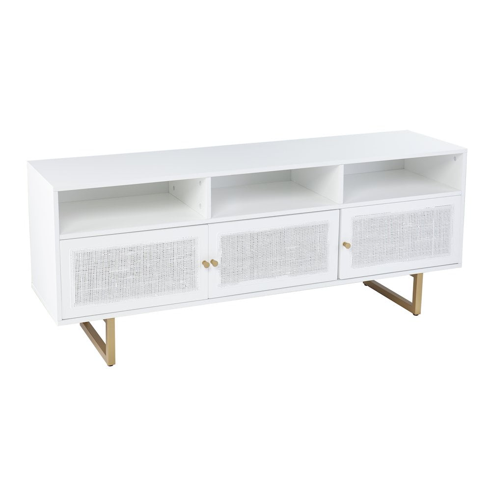 SEI Mursley Media Cabinet Storage in White Color - Walmart.com
