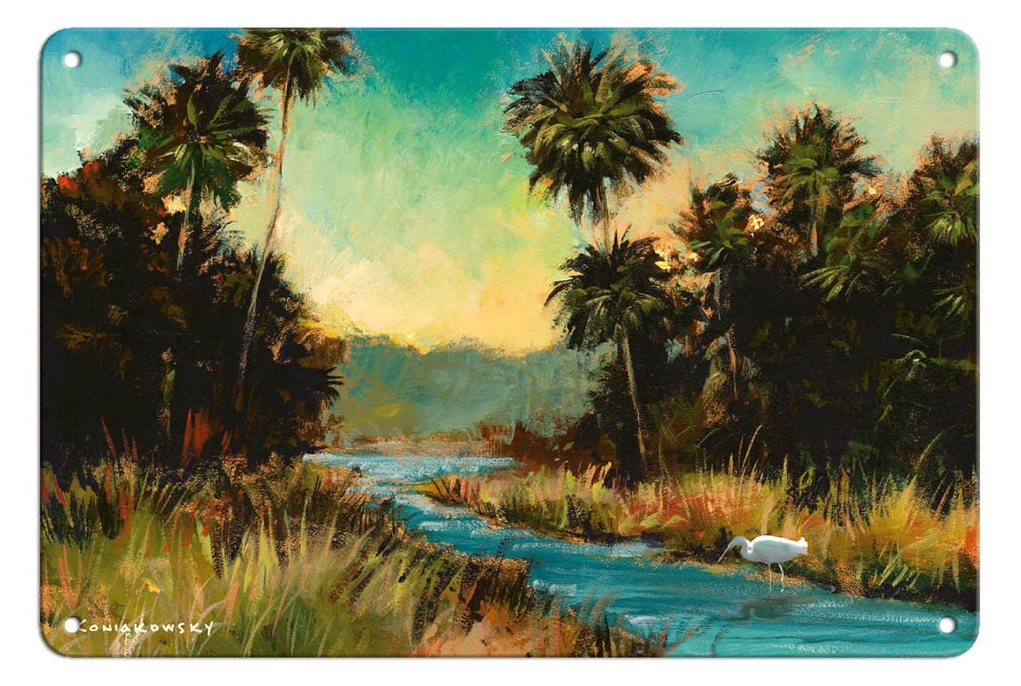 Southern Florida Everglades - From an Original Color Painting by Wade ...