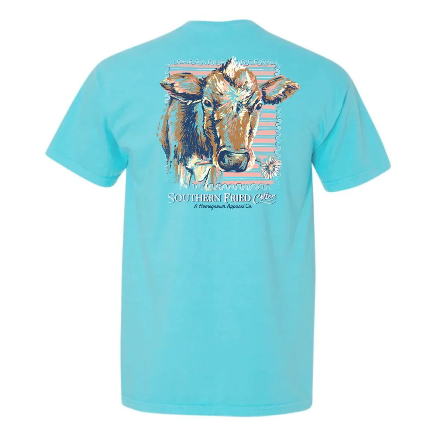 Southern Fried Cotton Darlin' Daisy - Short Sleeve - Lagoon - Walmart.com