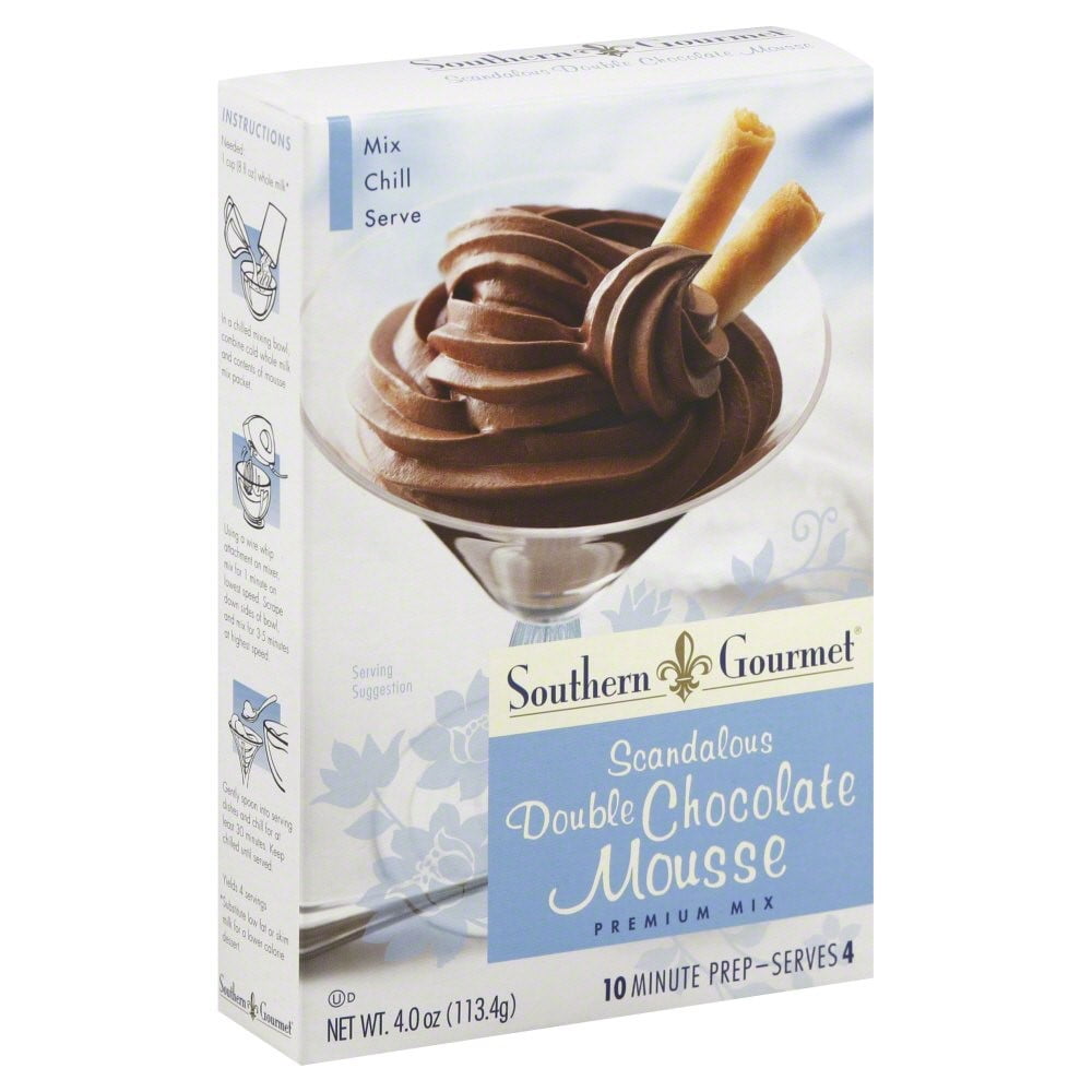 Southern Gourmet Premium Mix Scandalous Double Chocolate Mousse, 4.0 OZ ...