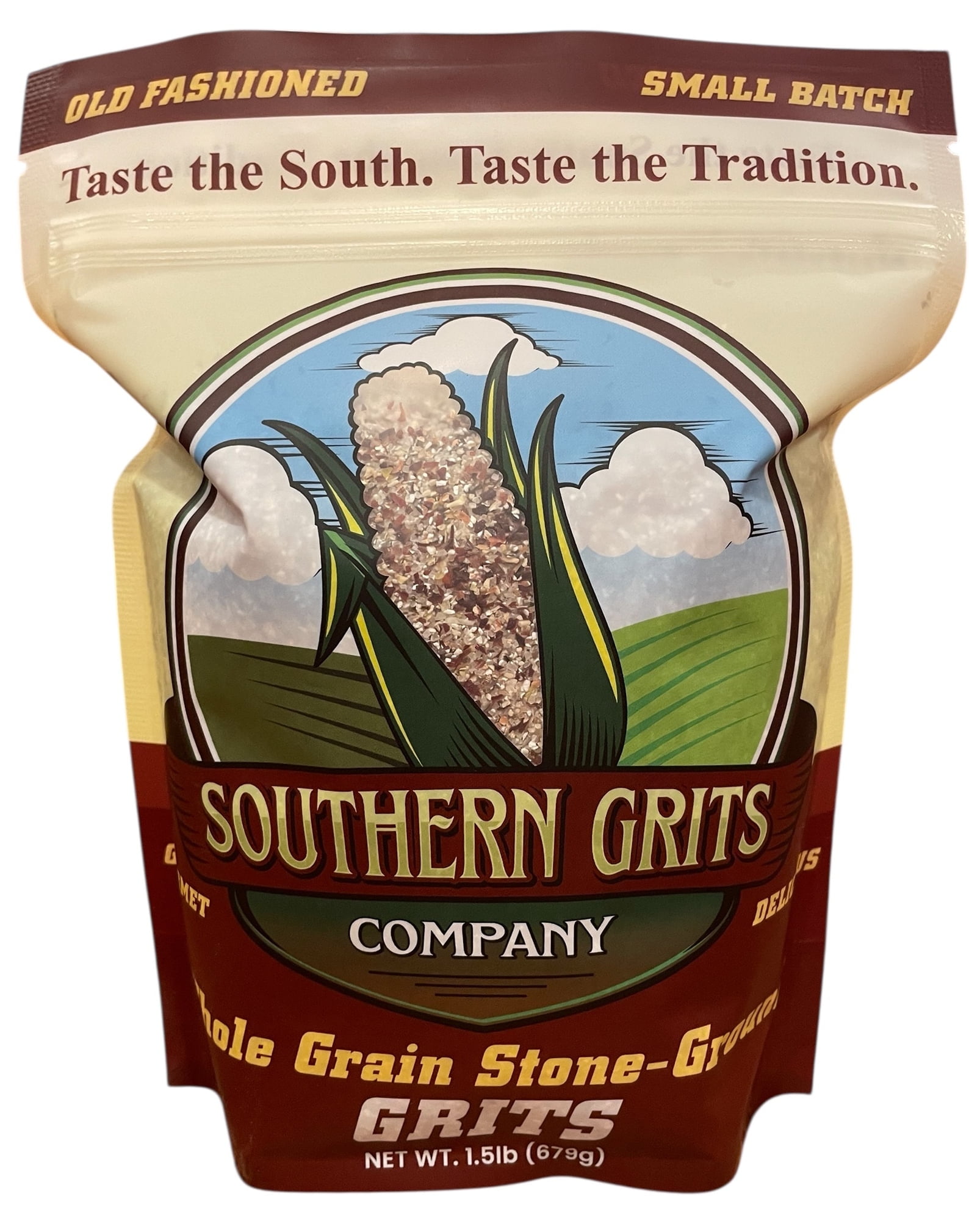 Southern Grits Company- Stone Ground Jimmy Red Grits 24oz. - Walmart.com
