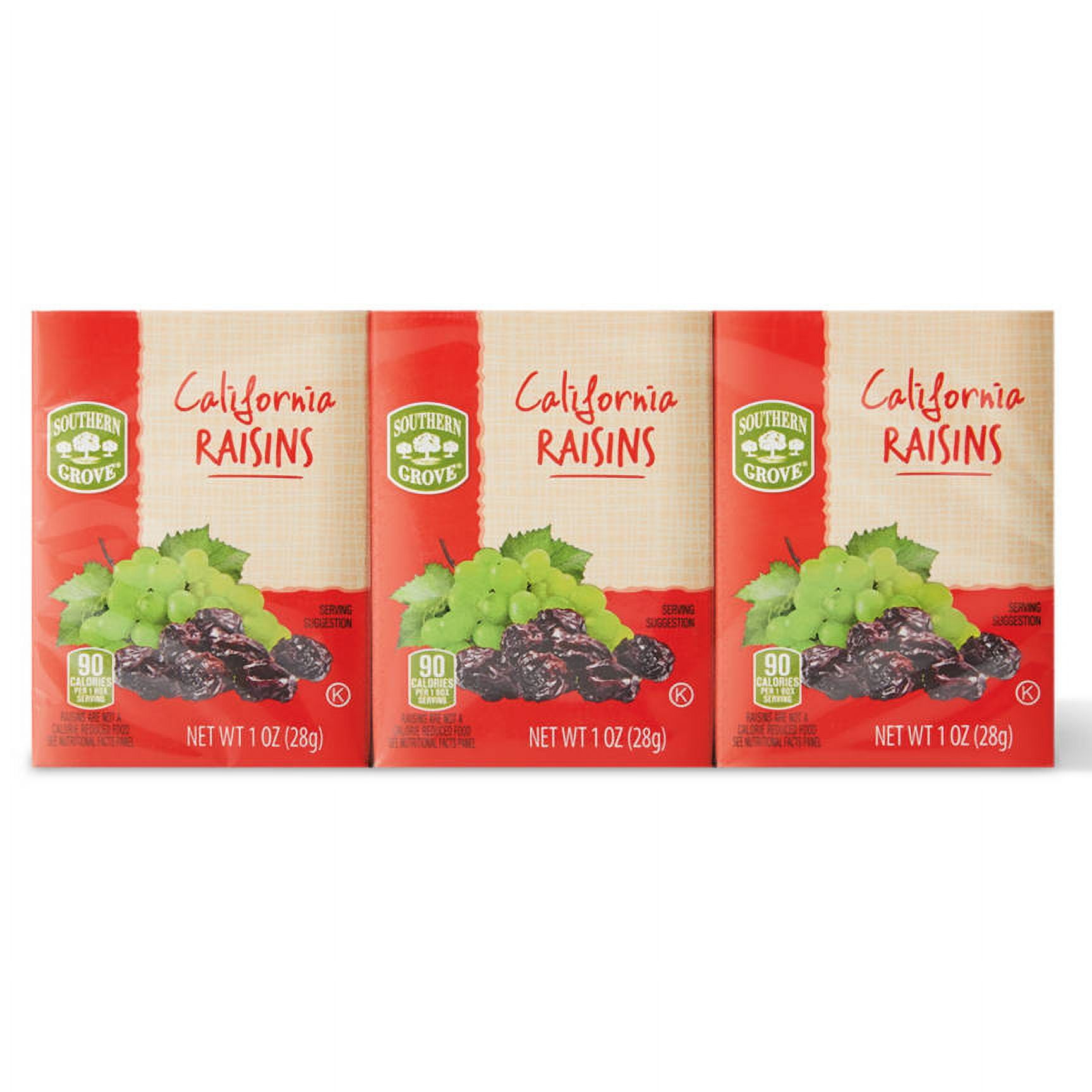 Southern Grove California Raisin Boxes, 6 count - Walmart.com