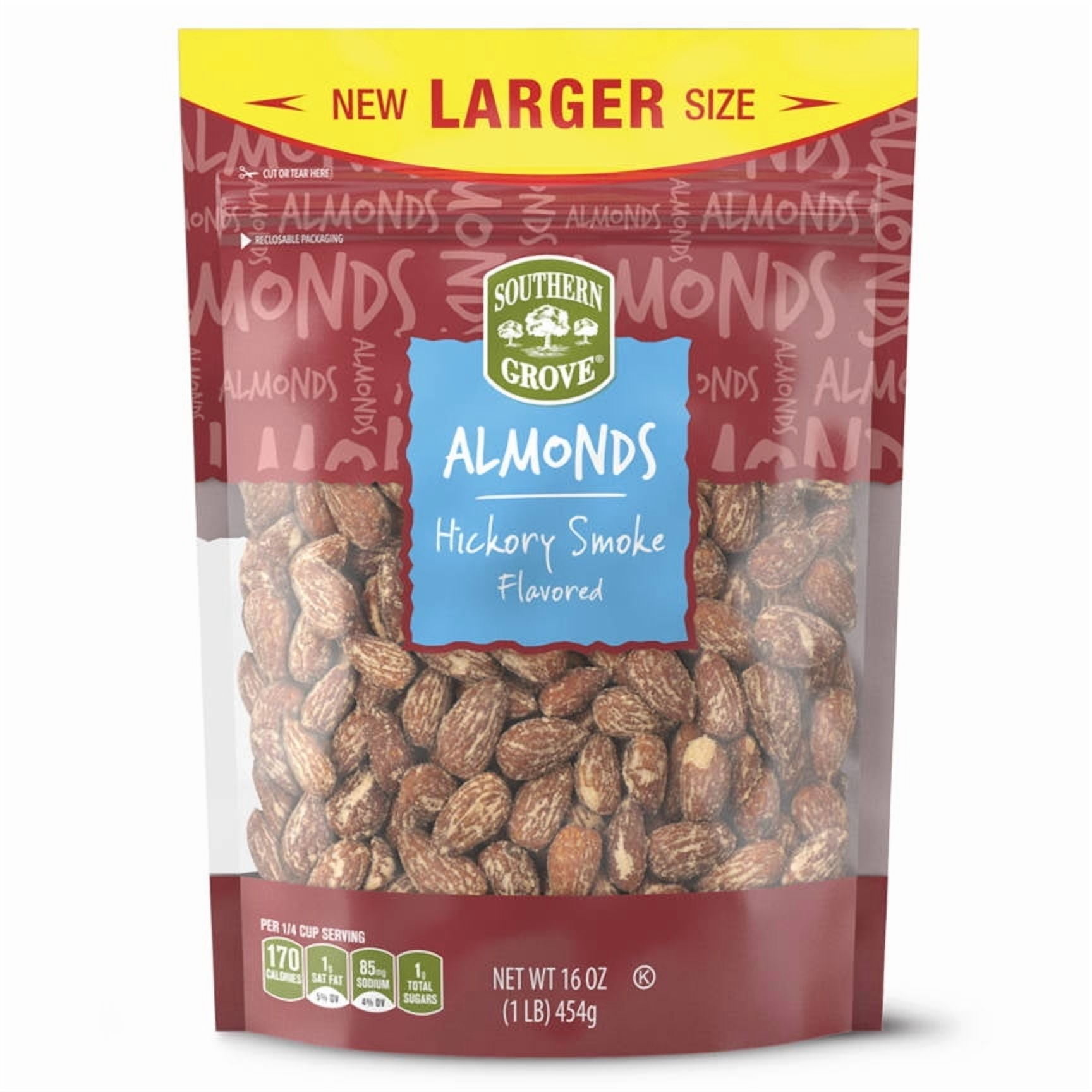 Southern Grove Hickory Smoked Flavored Almonds, 14 oz - Walmart.com