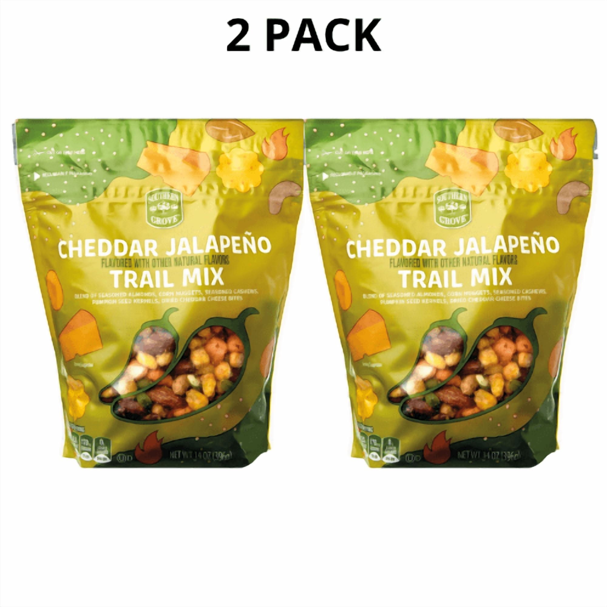 Southern Grove Jalapeño Cheddar Trail Mix Spicy 14oz 2 Pack - Walmart.com