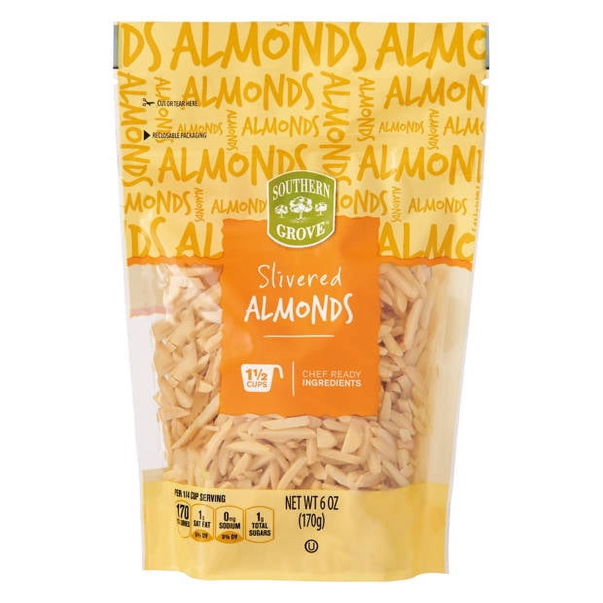 Southern Grove Slivered Almonds, 6 oz - Walmart.com