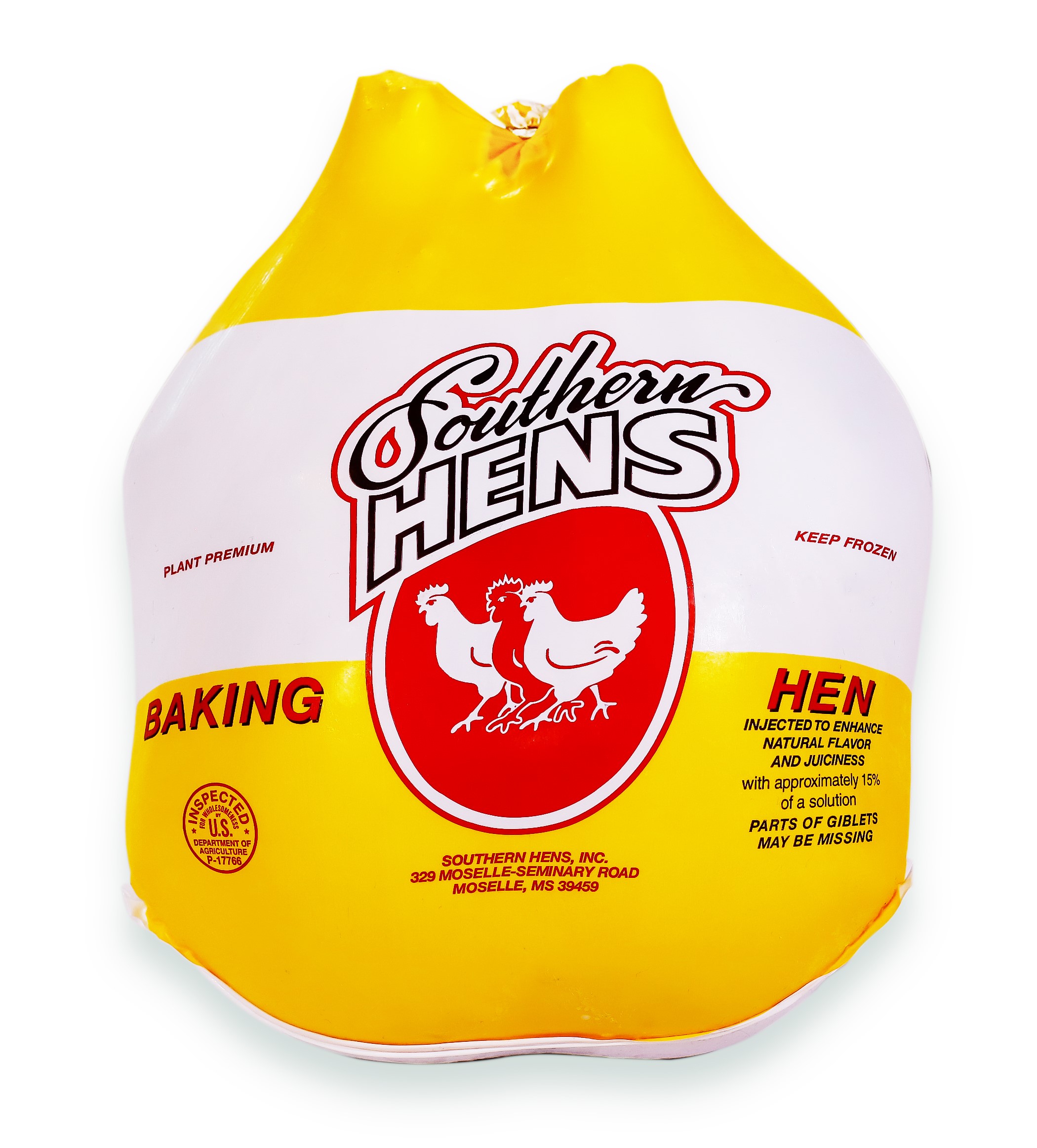 Southern Hens Baking Hens, Frozen, Allergens not contained, Whole ...