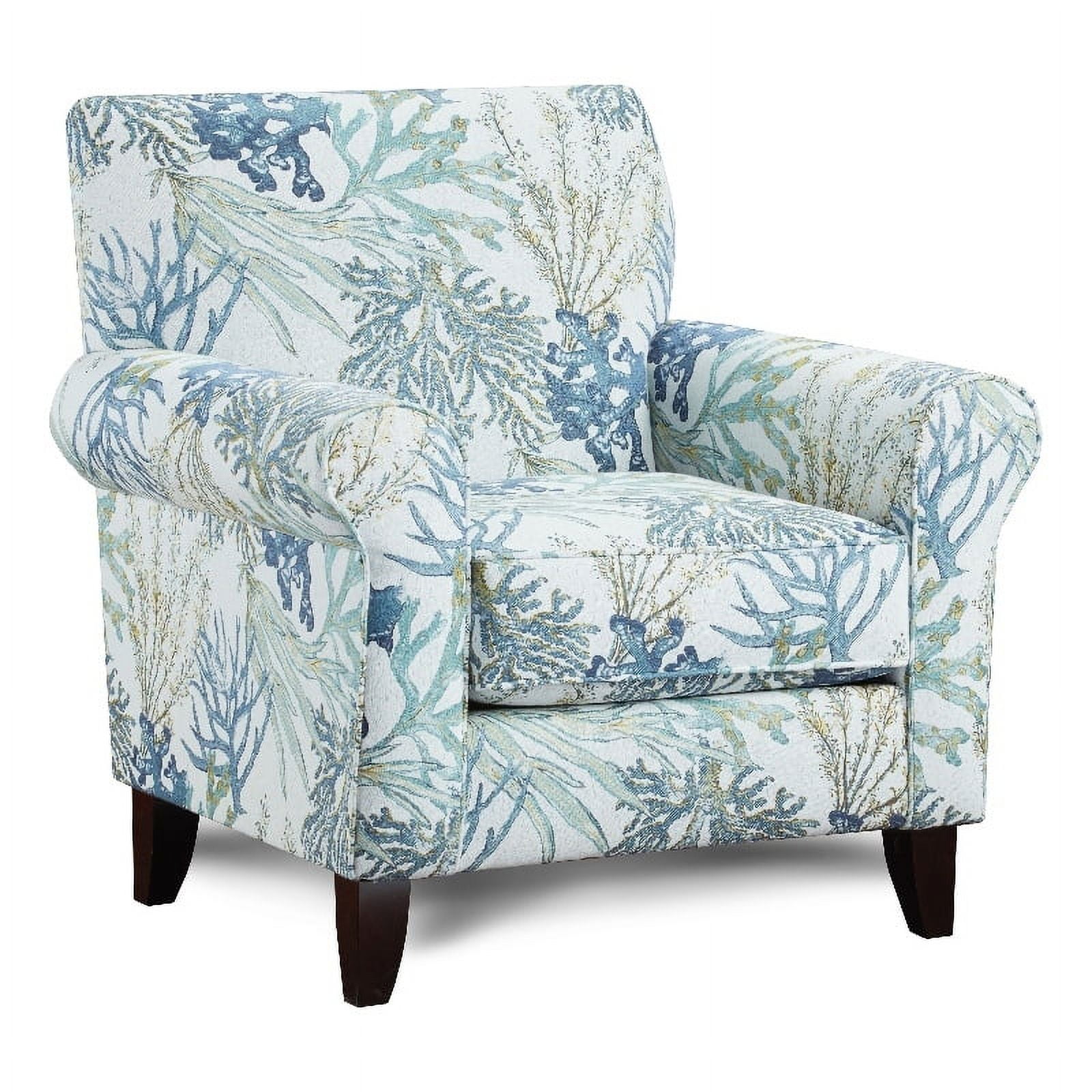 Southern Home Furnishings - Wood Living Room Armchair, Coral Reef ...