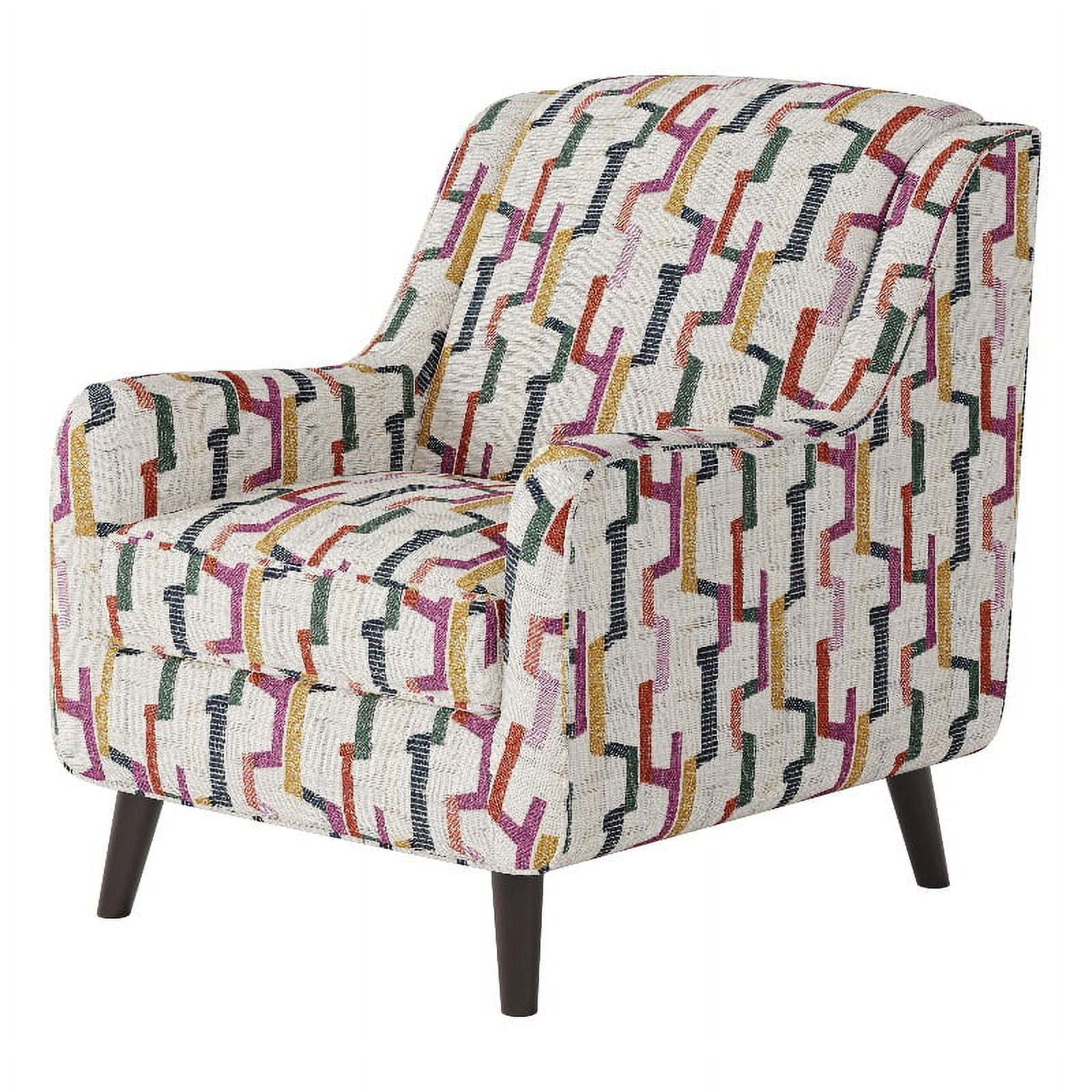 Southern Home Furnishings Polyester Fiddlesticks Confetti Chair in ...