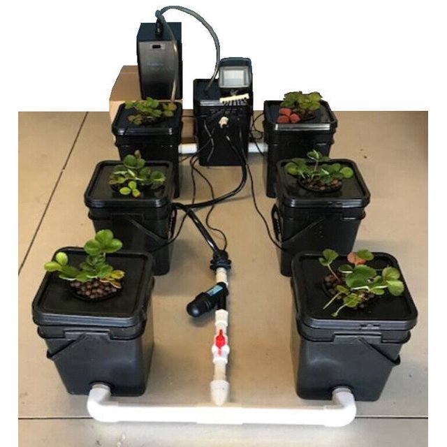 Southern Hydroponics Recirculating Deep Water Culture(RWDC) 1+6 Hydro System NO Chiller Included ...