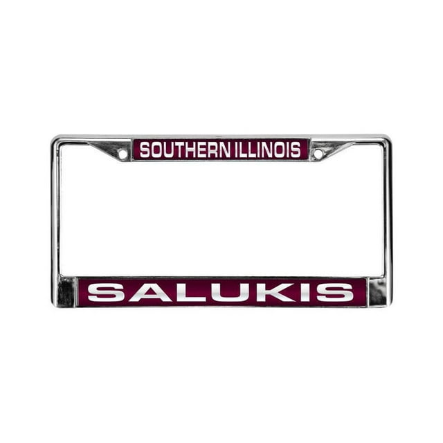 Southern Illinois Salukis Chrome Metal Laser Cut License Plate Frame ...