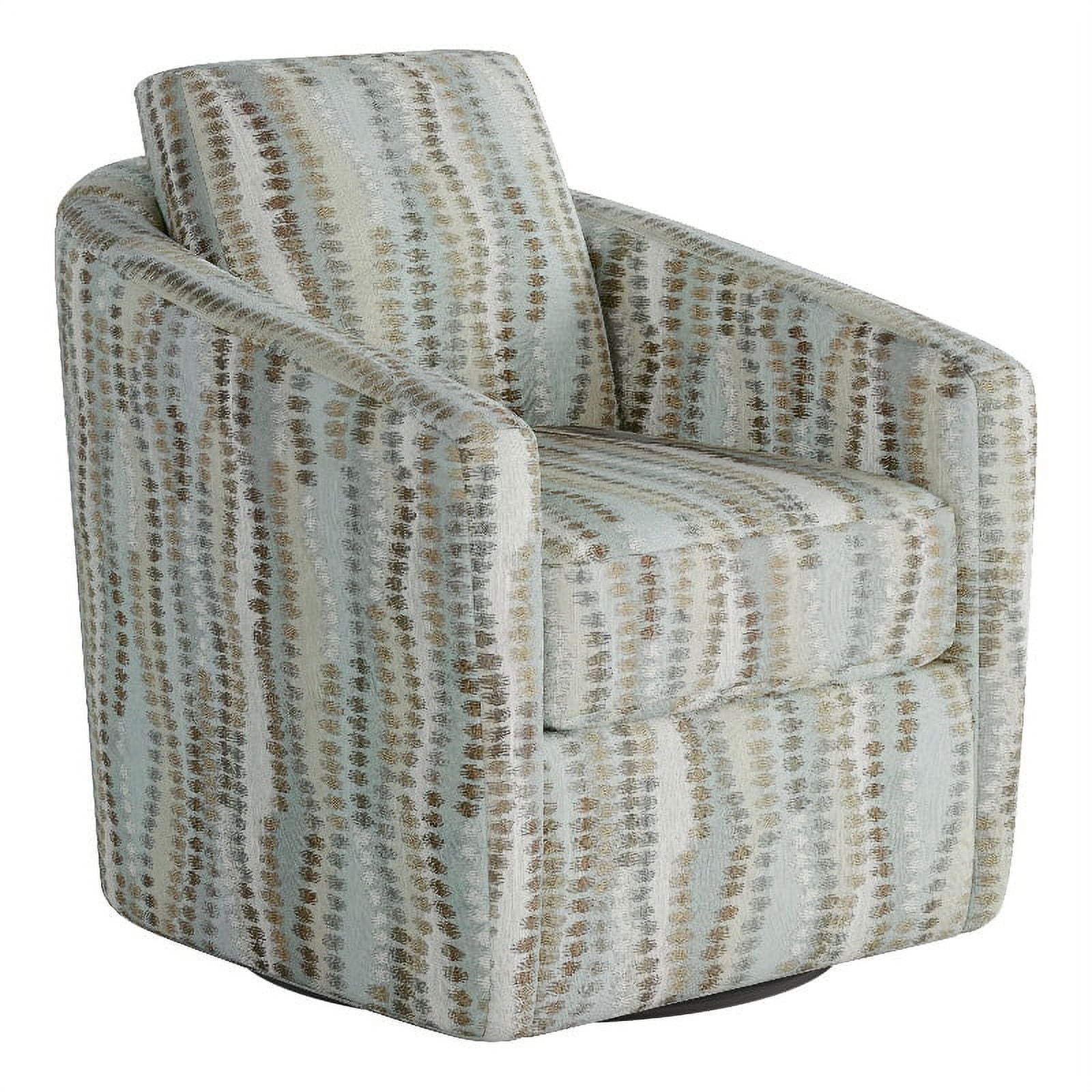 Southern Motion Daisey Wood & Fabric Swivel Glider in Light Green/Sea ...