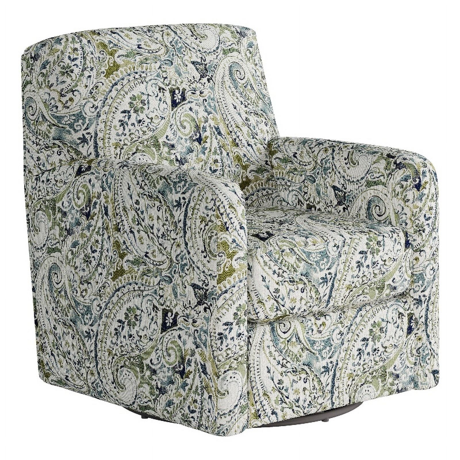Southern Motion Flash Dance Wood and Fabric Swivel Glider in Green ...