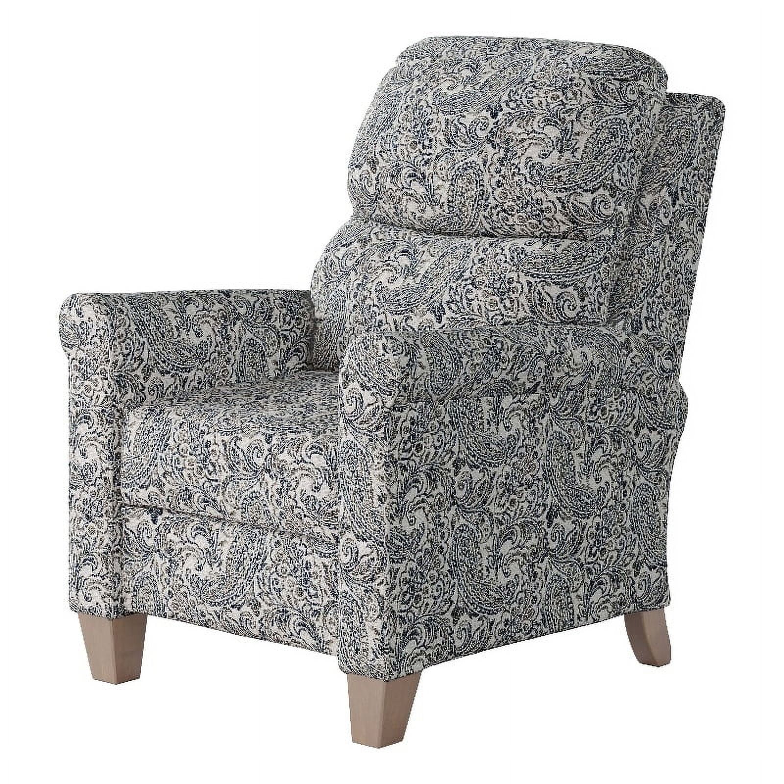 Southern Motion Pep Talk 38" Wide Hi-Leg Fabric Recliner in Beige/Ocean ...