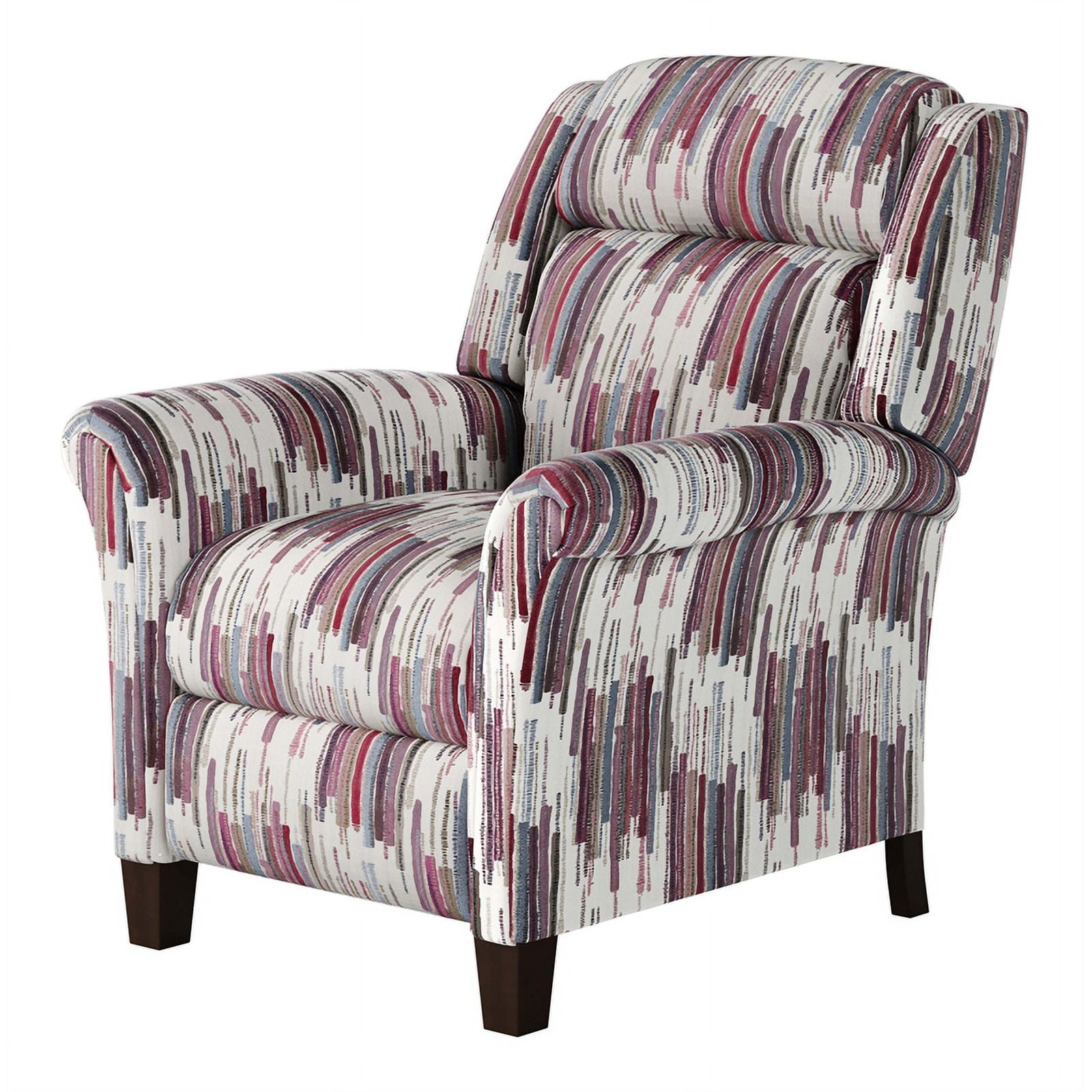 Southern Motion Pow Wow 34" Push Back Hi-Leg Fabric Recliner in Purple ...