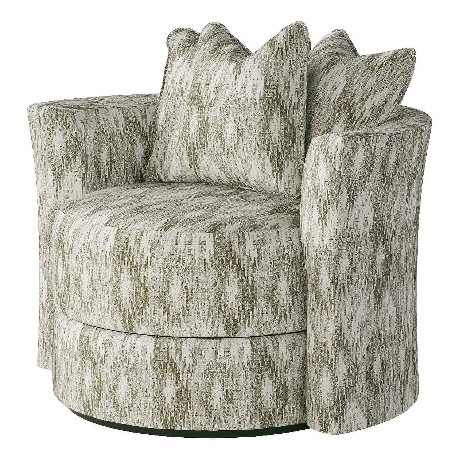 Southern Motion Wild Child Pillow Back Swivel Fabric Chair in Camel ...