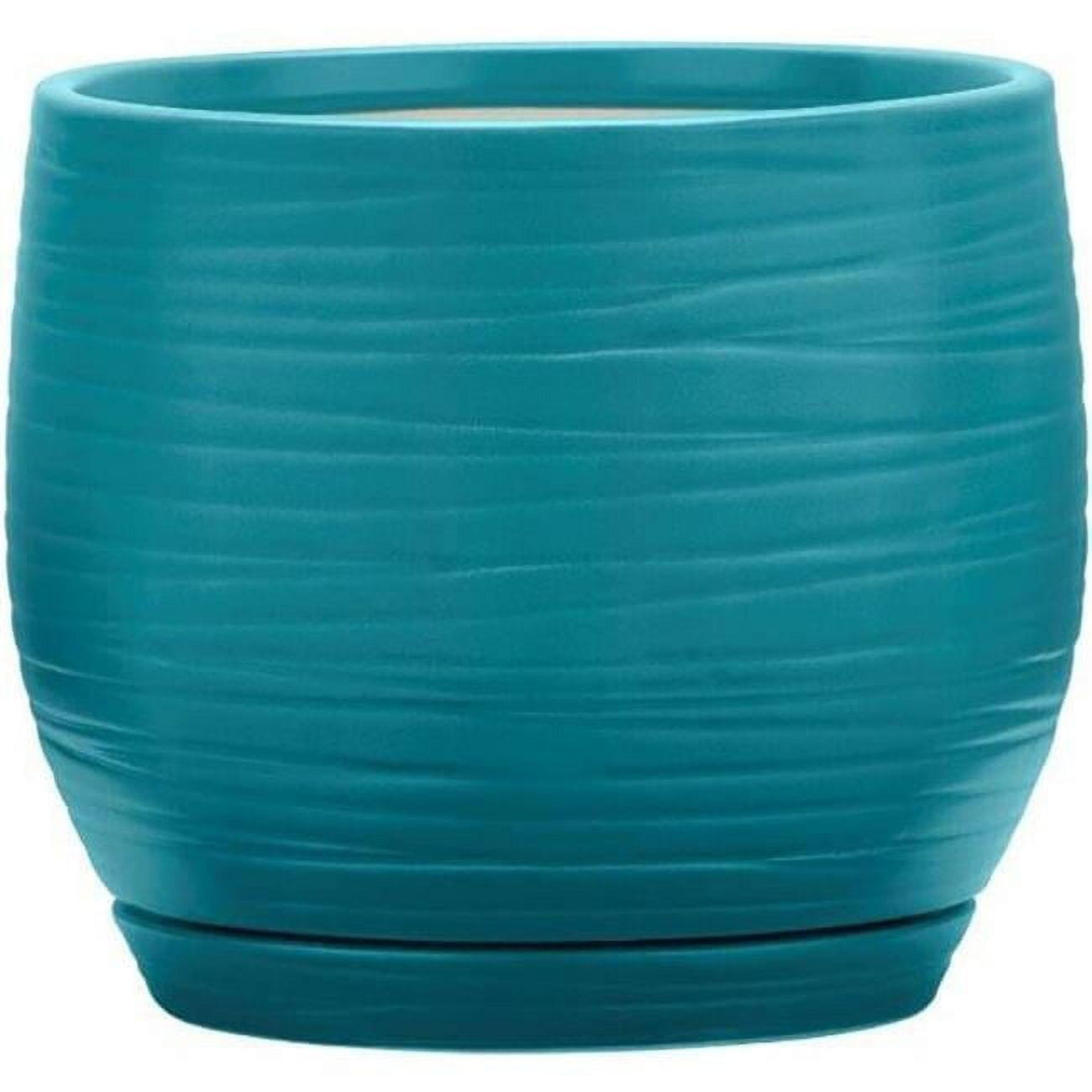 Southern Patio 12" x 12" x 12" Round Multicolor Ceramic Planter with ...