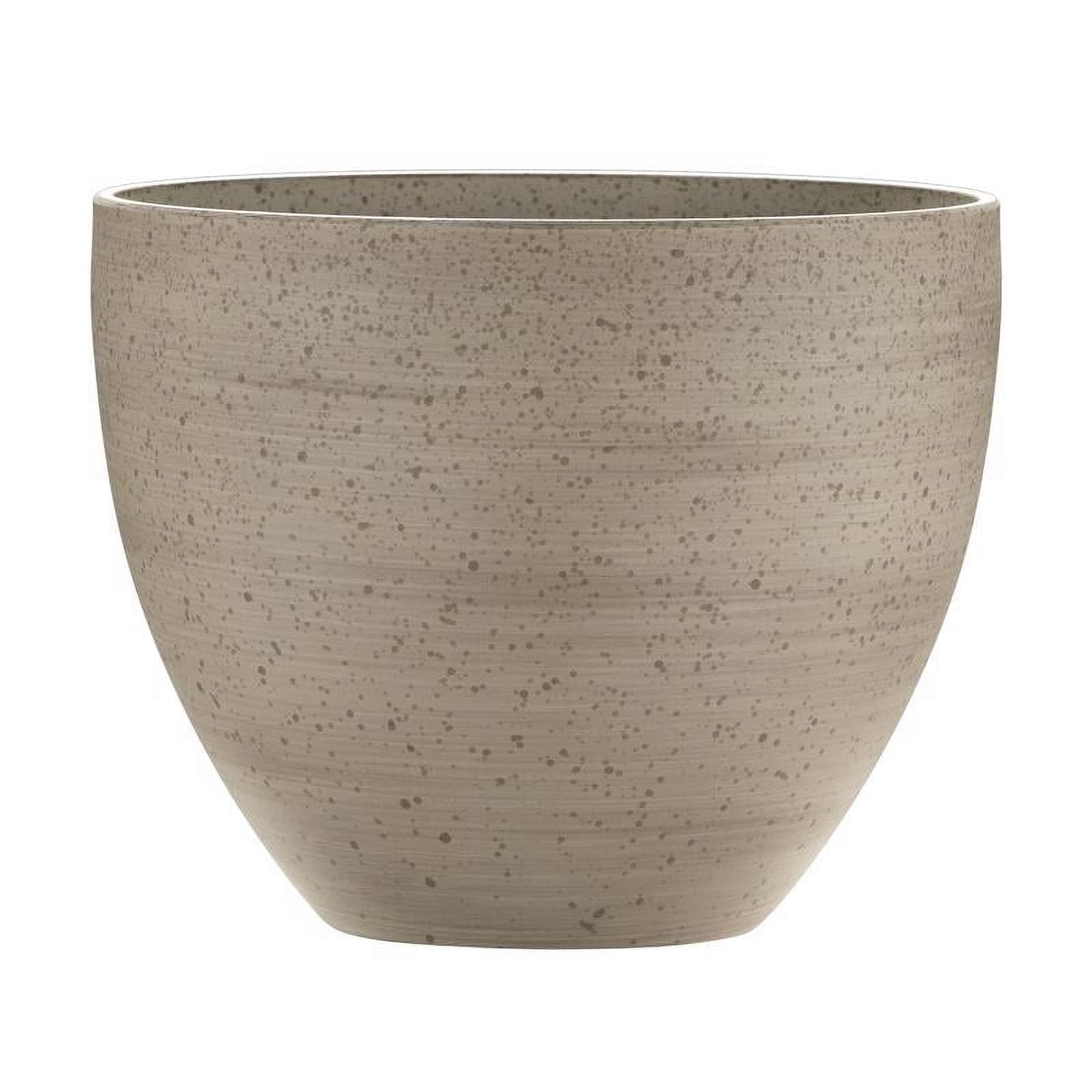 Egg Planter 8082793 7.5 x 9 in. Southern Patio Resin Whitestone Planter ...
