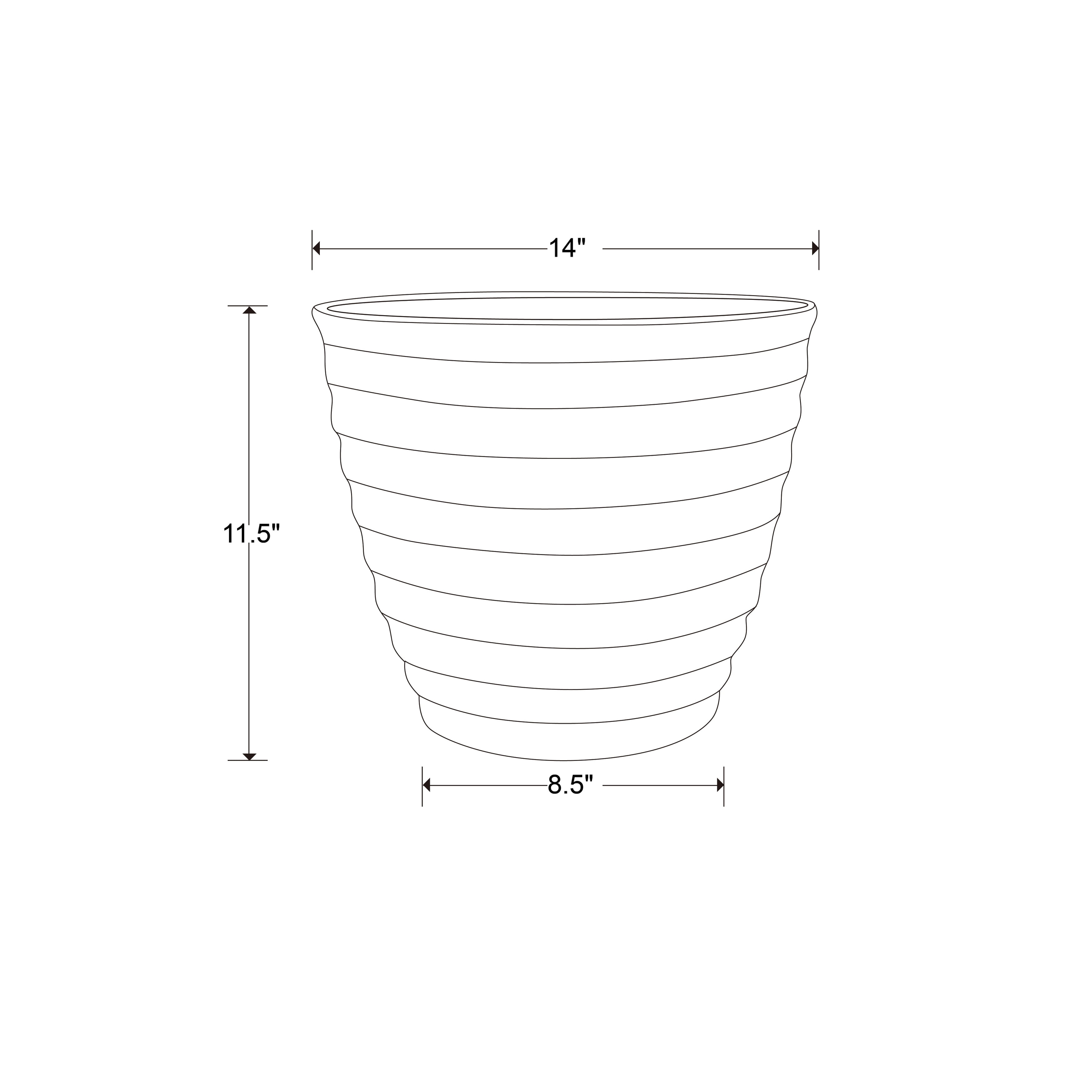 Southern Patio Beehive Planter Red 14" Dia. - Walmart.com