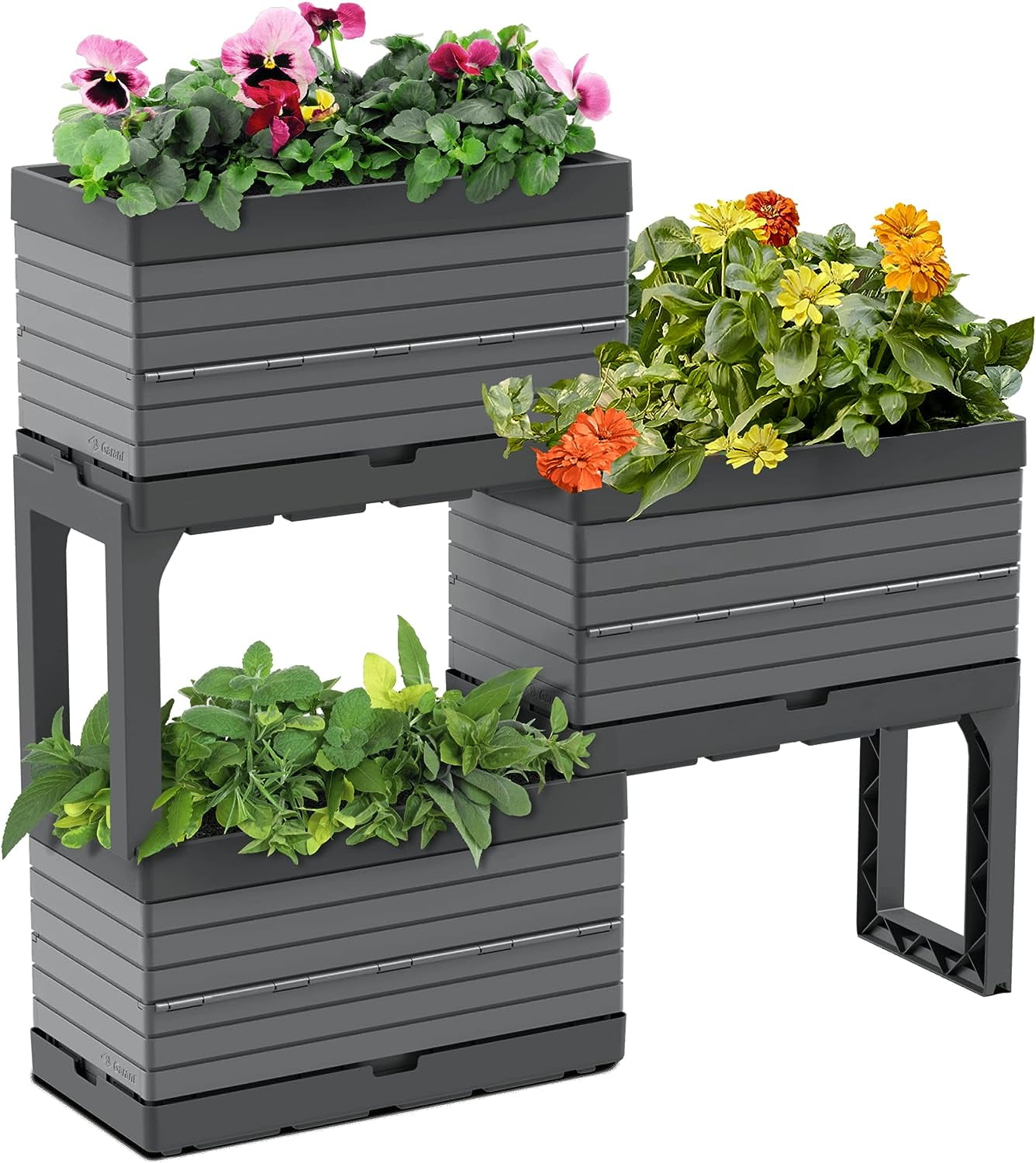 Southern Patio FlexSpace 5-pc. Modular Raised Garden with 3 Collapsible ...