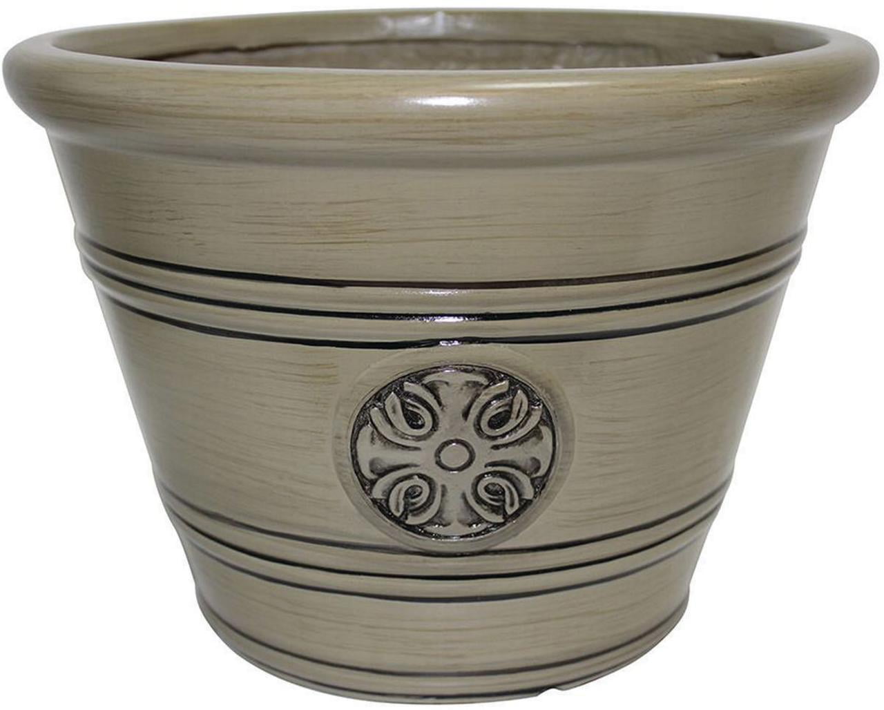 Southern Patio Planter Pot 12 In Chinchilla HDP-019282 - Walmart.com