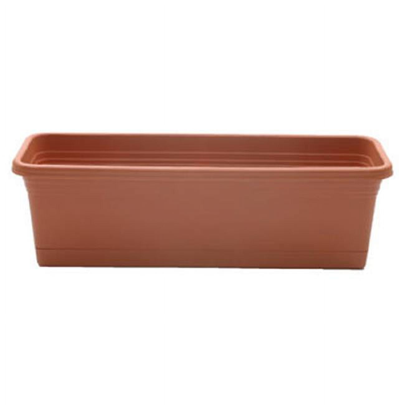 Southern Patio WB2412LT Window Box Planter With Tray, Light Terra Cotta ...