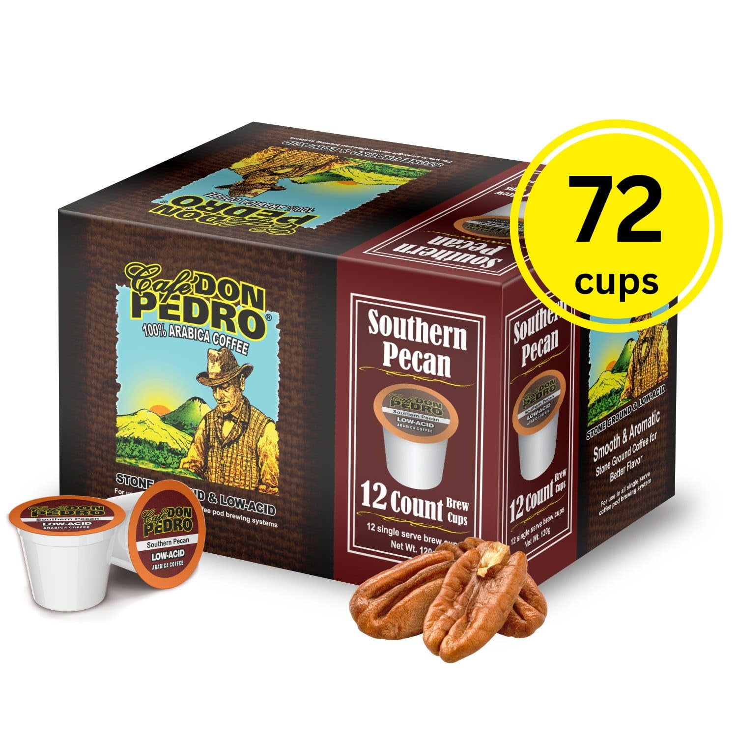 Southern Pecan Low Acid Coffee Pods - Compatible with K-cup Coffee ...