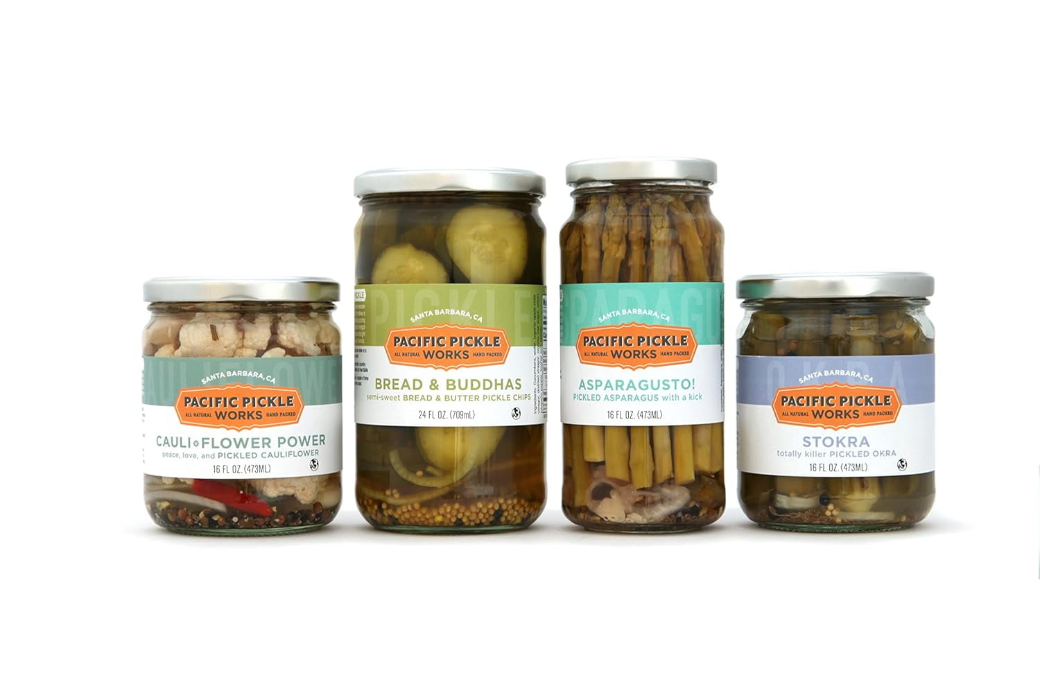 Southern Pickles Gift Pack (4-pack) - variety of pickled okra, bread ...