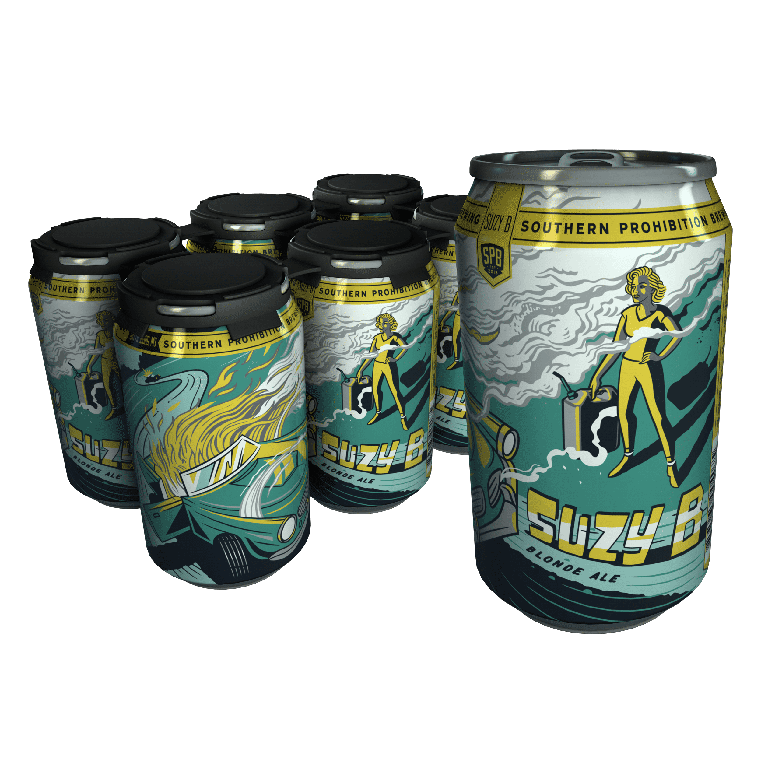 Southern Prohibition Brewing, Suzy B Blonde Ale Beer, 6 Pack, 12 fl oz ...