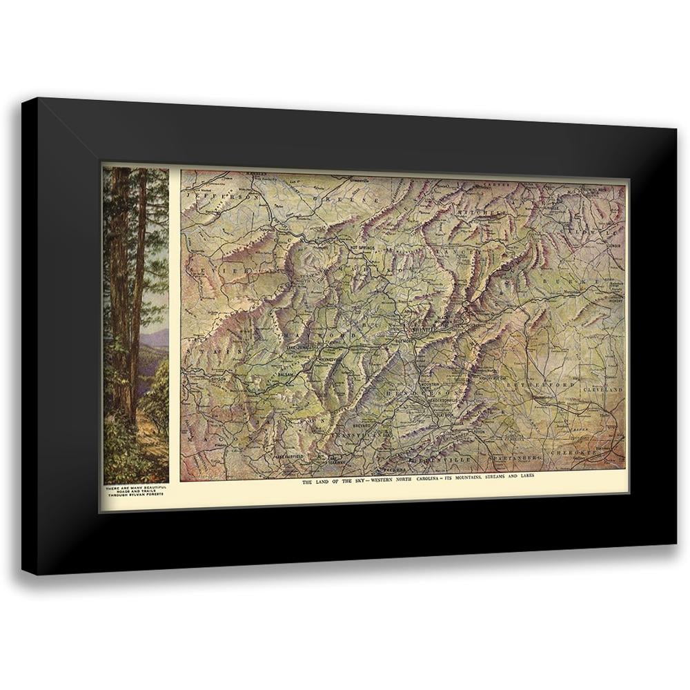 Southern Railway 24x16 Black Modern Framed Museum Art Print Titled ...