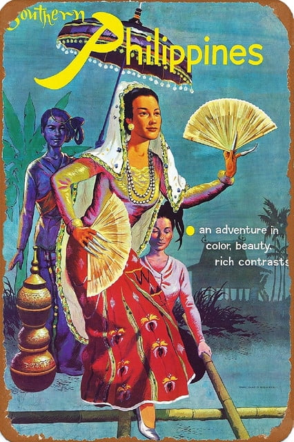 Southern Republic of the Philippines Vintage Travel Advertisement Art ...