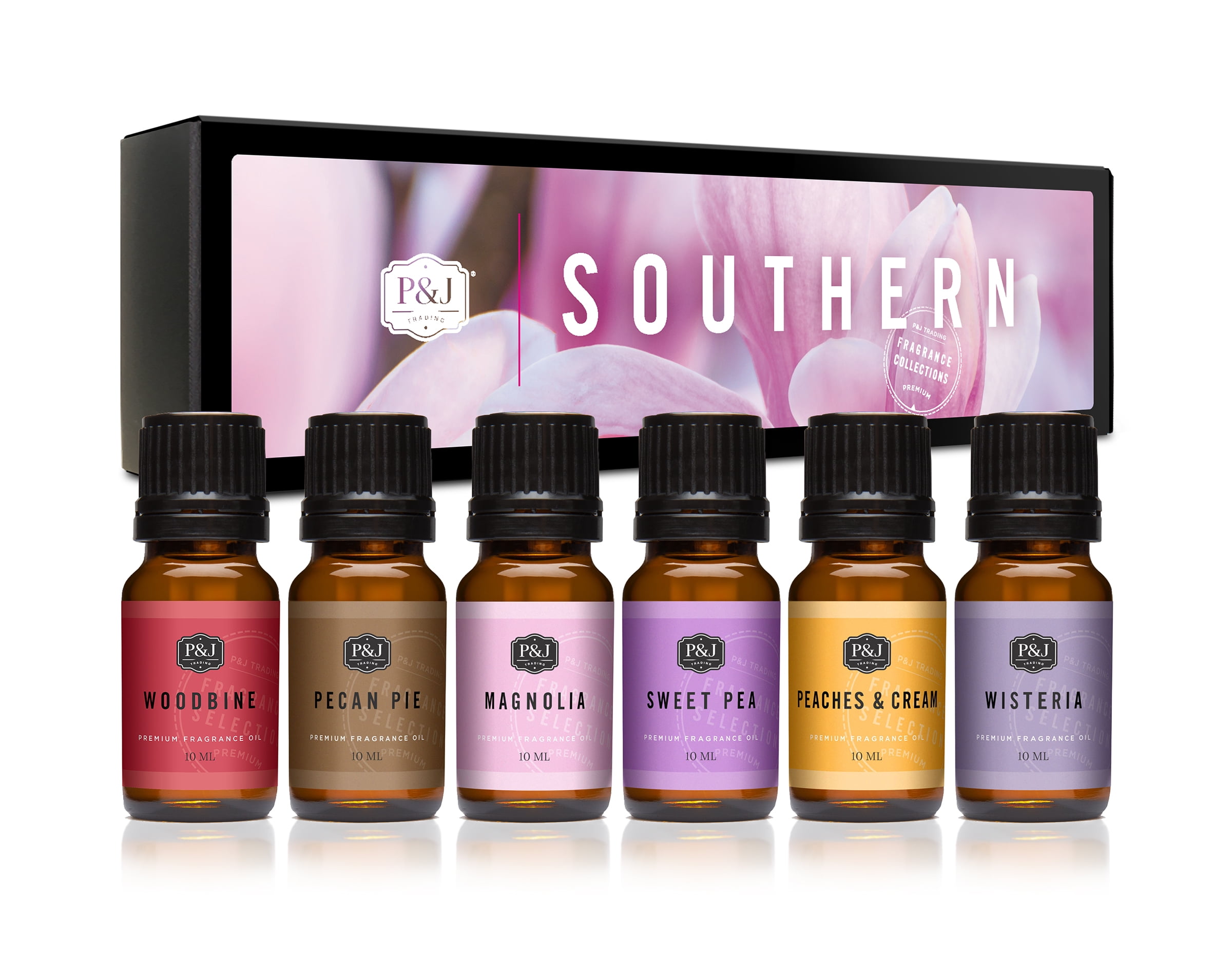 P&J Southern Fragrance Oils Set, 6 Premium Scents, 10ml Bottles, Pecan ...