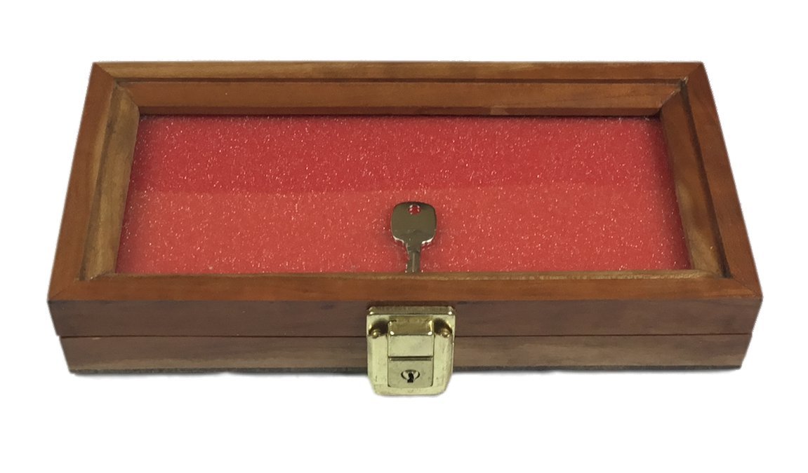 Southern Star Walnut, Oak, or Cherry Wood Display Case 5 x 10 x 2 for ...