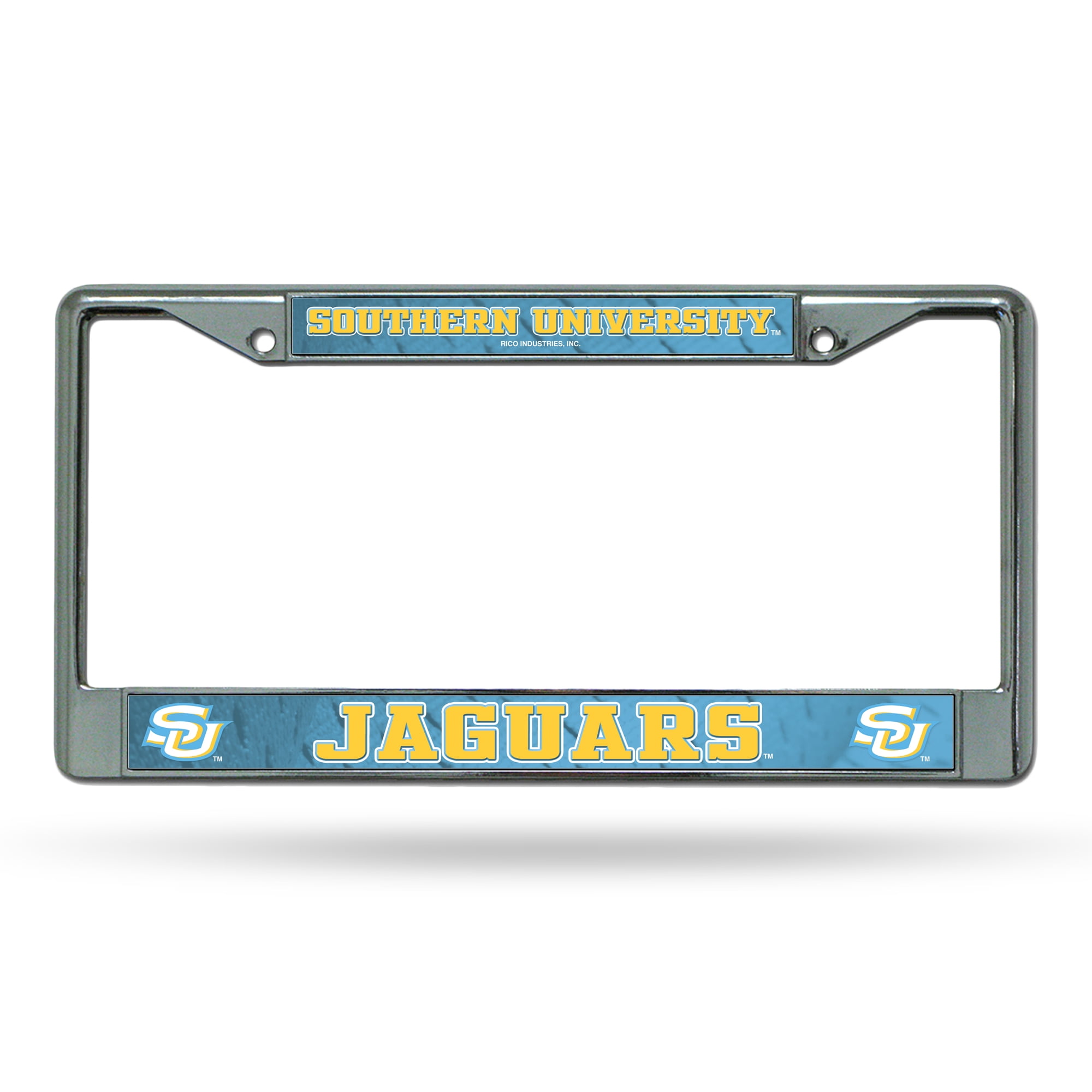 Southern University Jaguars Chrome Metal License Plate Frame - Walmart.com